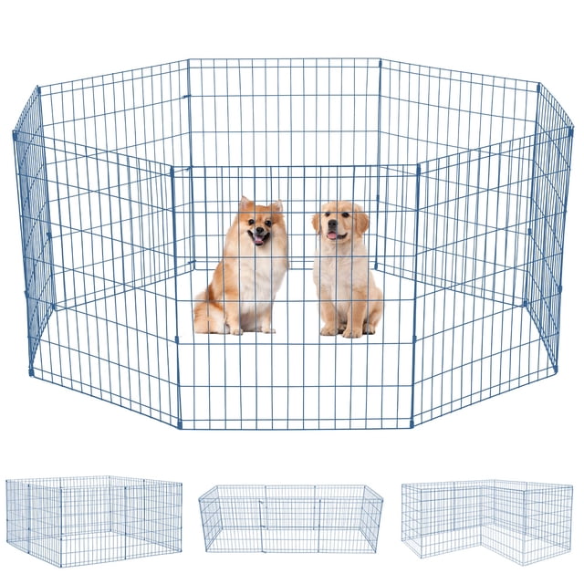 YRLLENSDAN 24in Tall Foldable Dog Playpen Crate Fence Pet Kennel Play ...