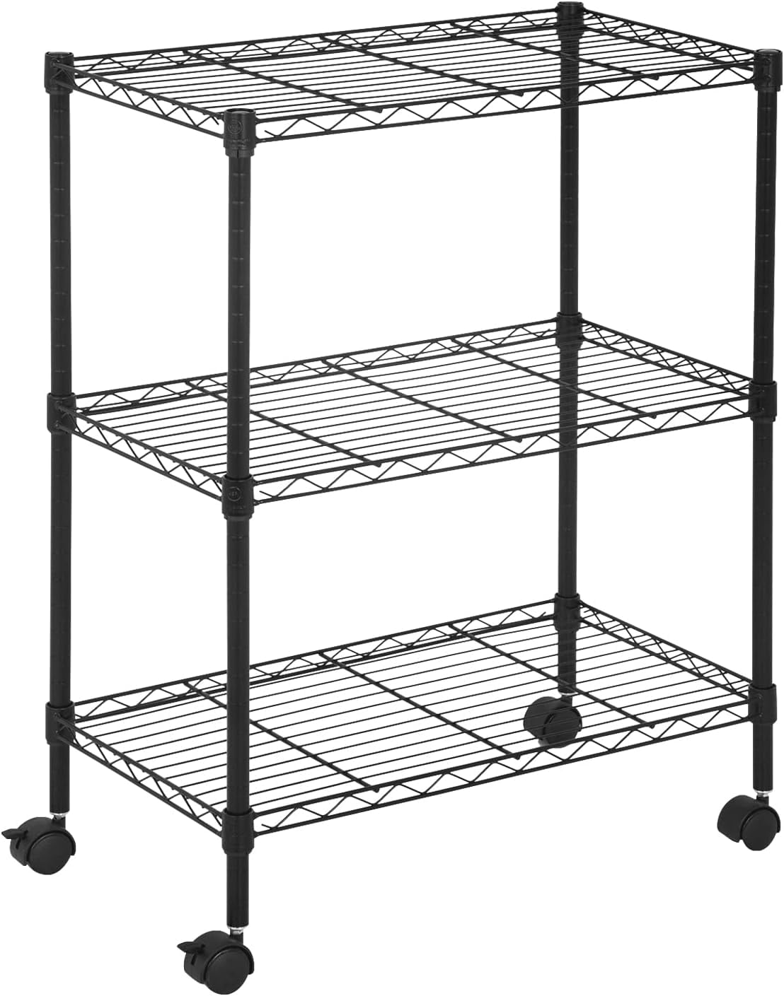 YRLLENSDAN 3 Tier Shelf, Small Closet Shelving Adjustable Shelving Unit ...