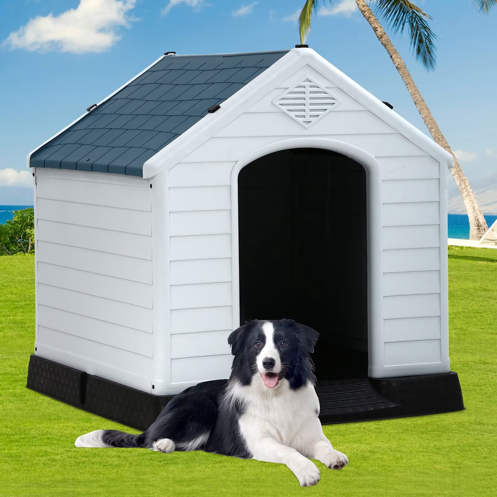 YRLLENSDAN,32 Inch,Dog Houses Outdoor,Large Dog House Outdoor ...