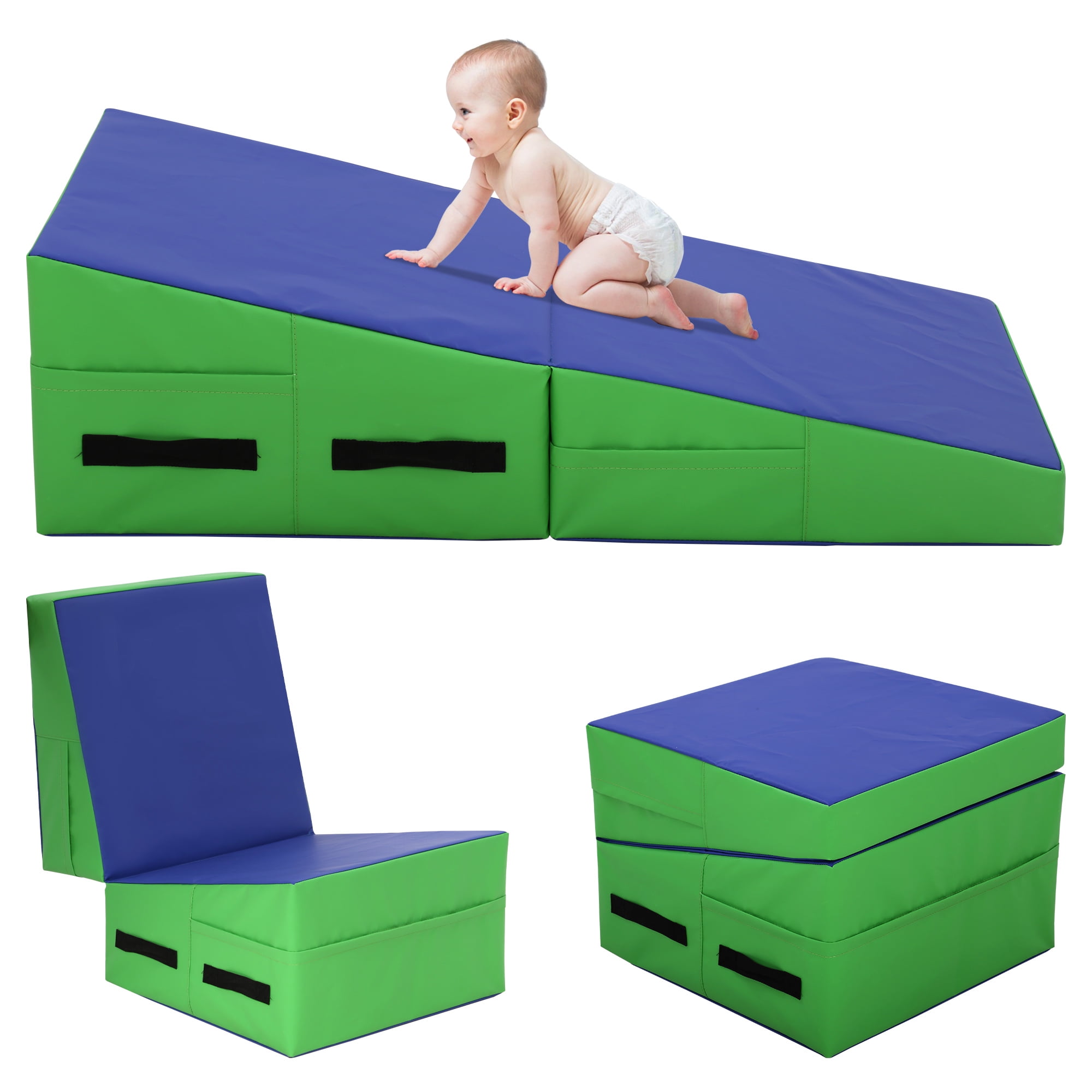 YRLLENSDAN 34"x24" Gymnastics Mat Tumbling Mat Incline Mat Folding ...