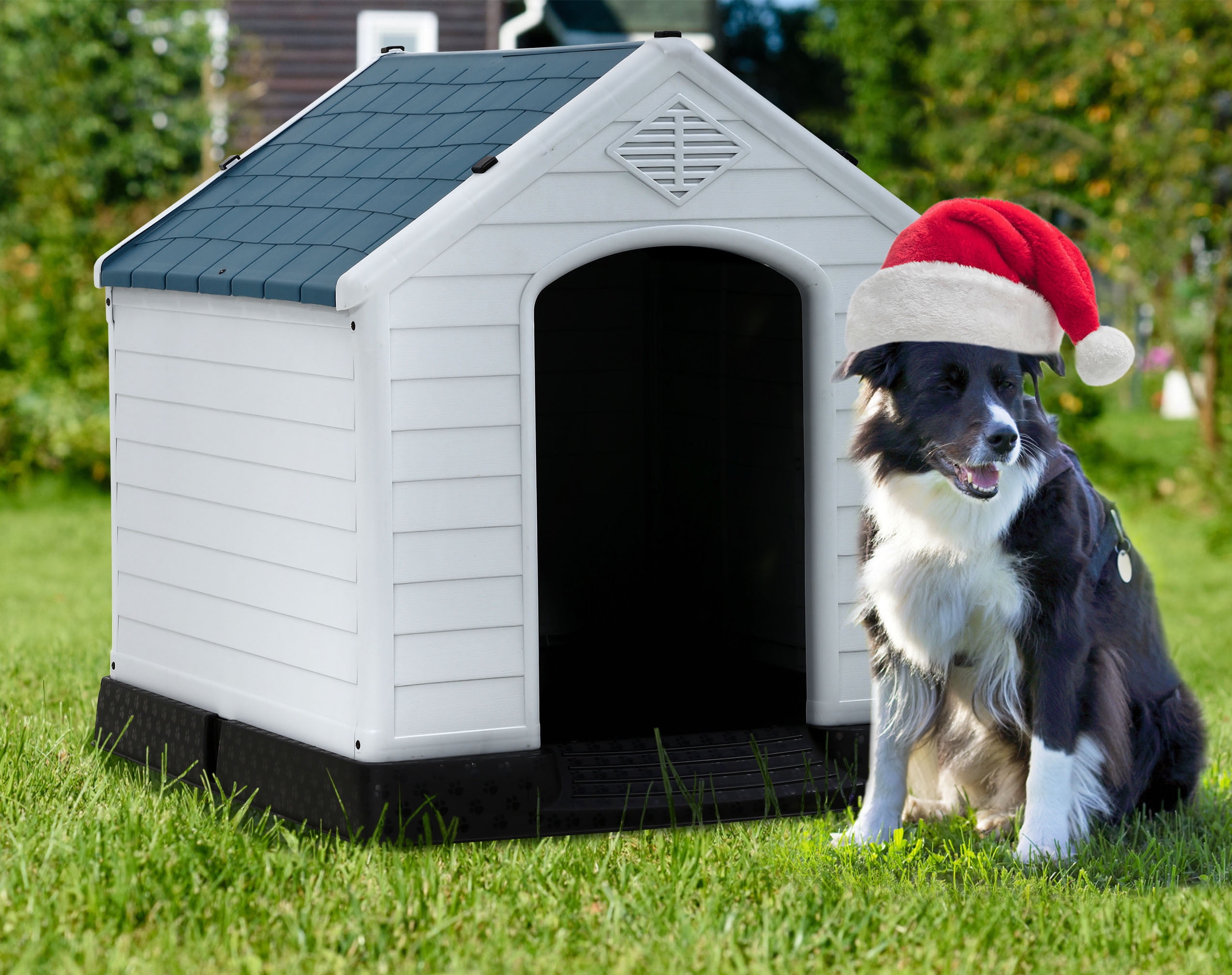 YRLLENSDAN 35 inch Waterproof Dog Houses for Medium Dogs Outdoor, Small ...