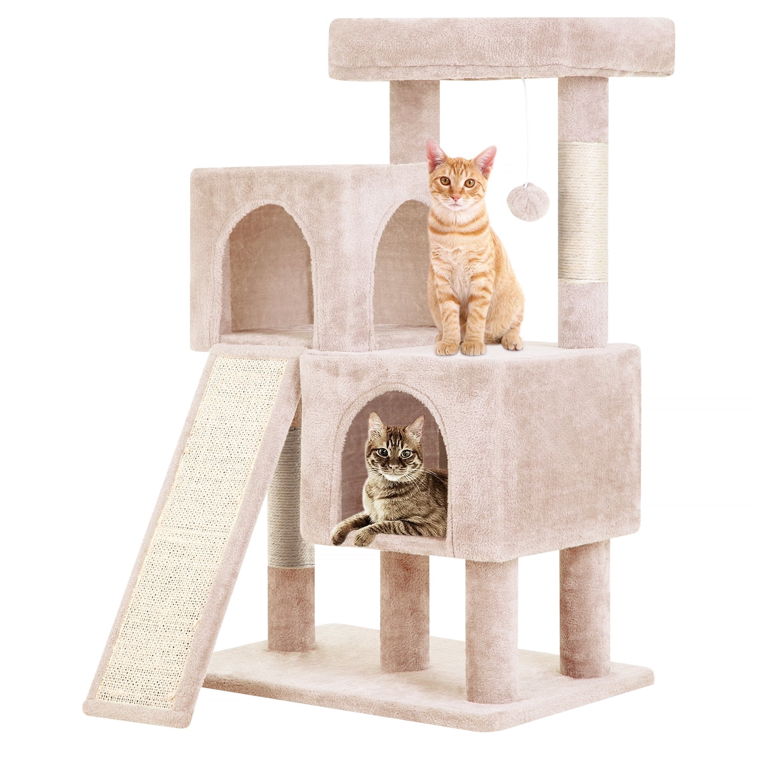 YRLLENSDAN 36 inches Cat Tree for Indoor Cats Cat Tower with Scratching ...