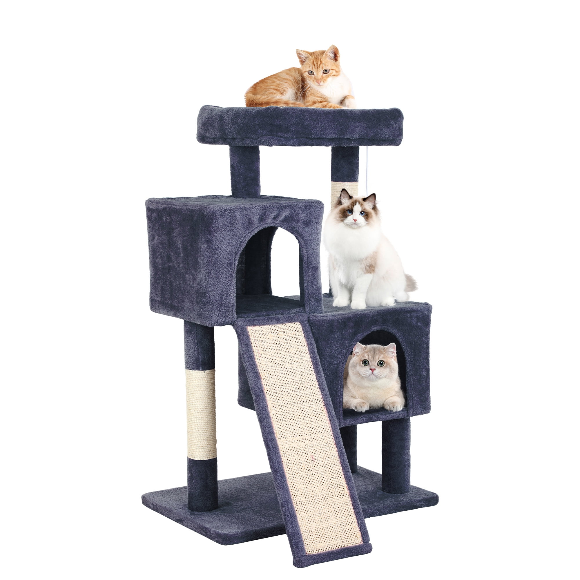 YRLLENSDAN 36 inches Cat Tree for Indoor Cats Cat Tower with Scratching ...