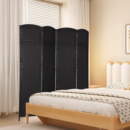 YRLLENSDAN 4 Panel Room Divider 5.57Ft Room Partitions and Dividers ...