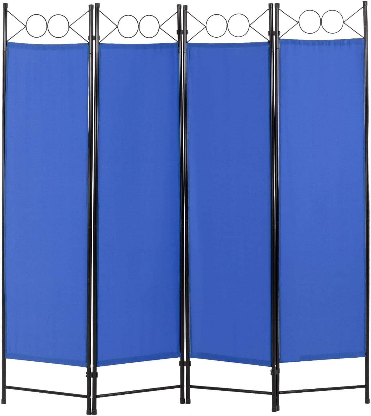 YRLLENSDAN 6FT 4-Panel Room Divider - Freestanding Partition, Steel ...