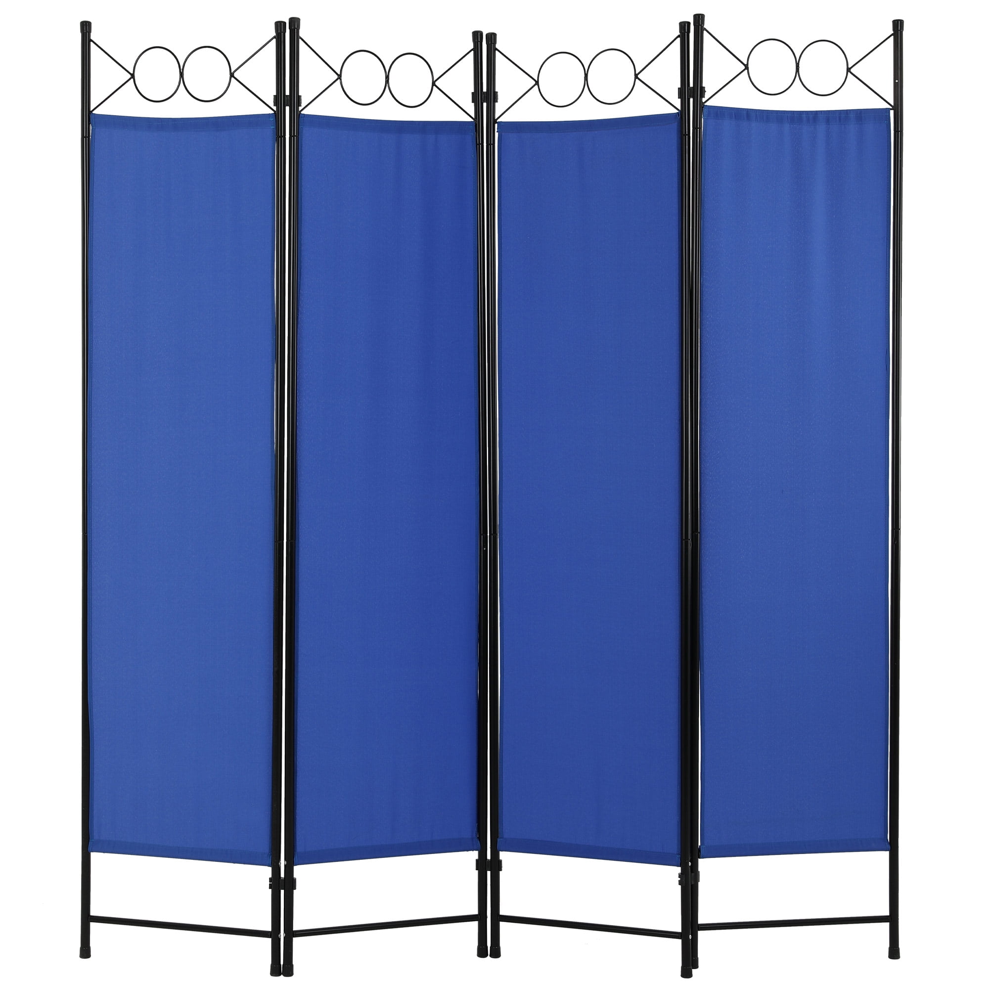YRLLENSDAN 6FT 4-Panel Room Divider - Freestanding Partition, Steel ...
