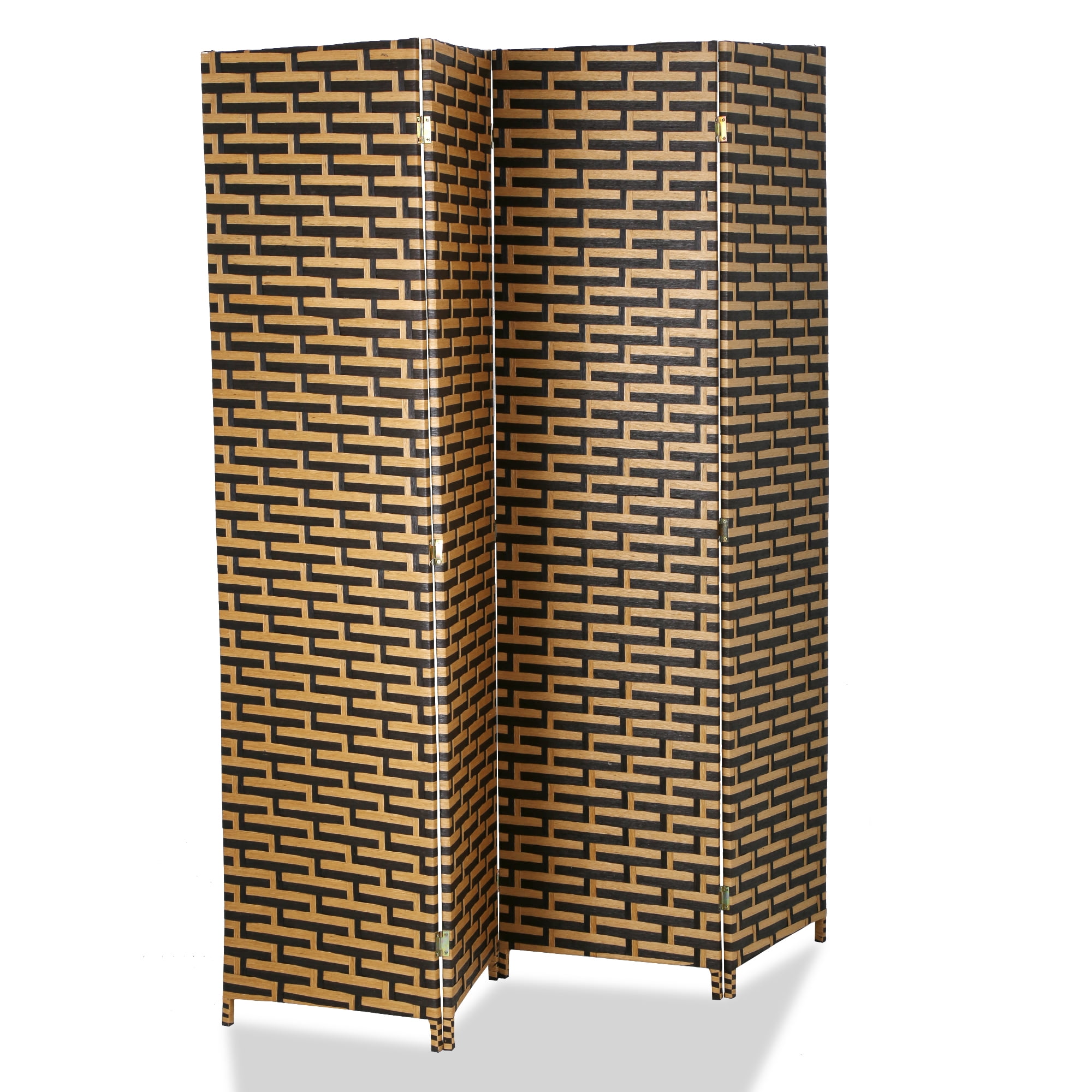 YRLLENSDAN 4 Panel Room Dividers, 6FT Hand-Woven Privacy Screens ...