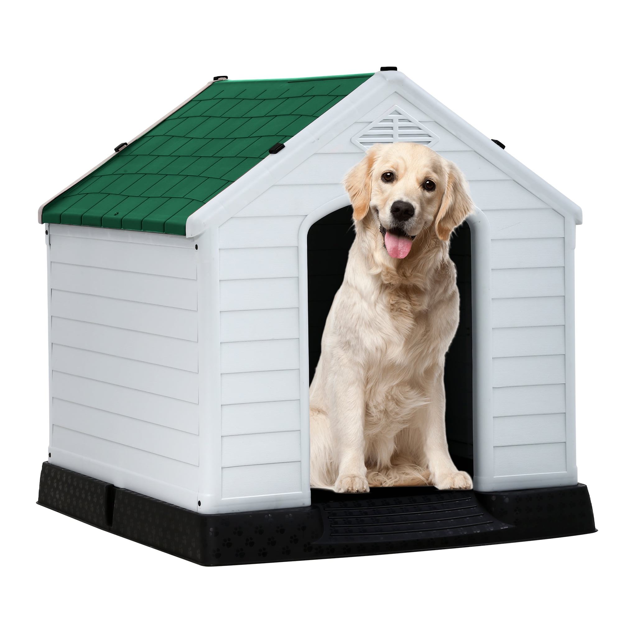 YRLLENSDAN 41/35/ 27 inch Plastic Dog House Outdoor, Waterproof Dog ...
