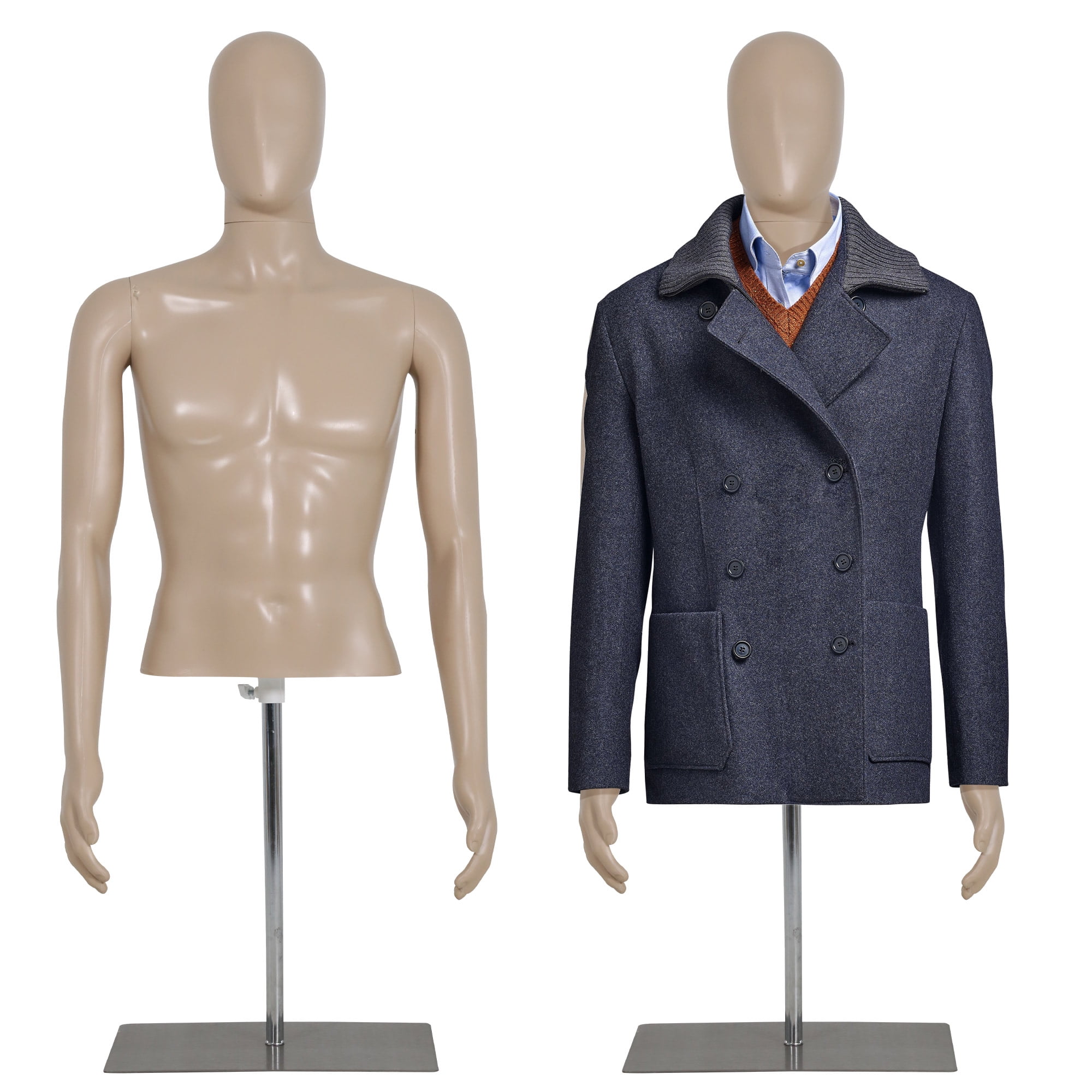 YRLLENSDAN 42-59 Inch Male Mannequin Torso, Adjustable Dress Form ...