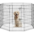 YRLLENSDAN 42in Large Dog Playpen Indoor/Outdoor, Pet Fence Indoor Dog ...