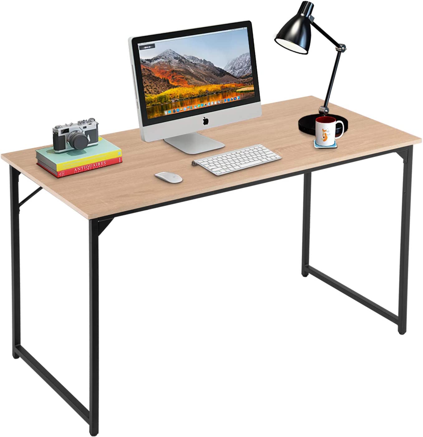 YRLLENSDAN 47 inch Computer Desk for Small Area, Modern Home Office ...