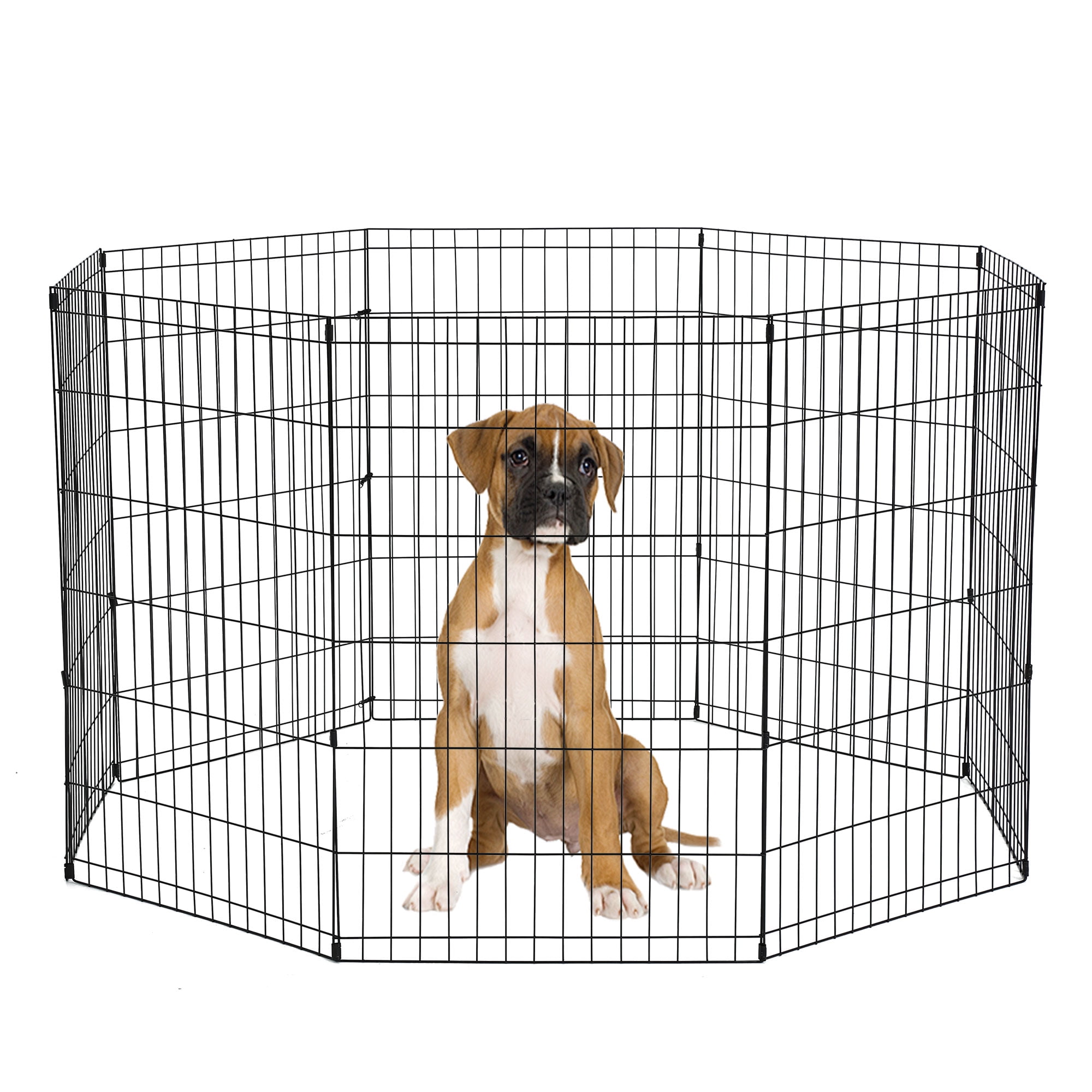 YRLLENSDAN Animal Indoor & Outdoor Play Yard, Metal Exercise Pet ...
