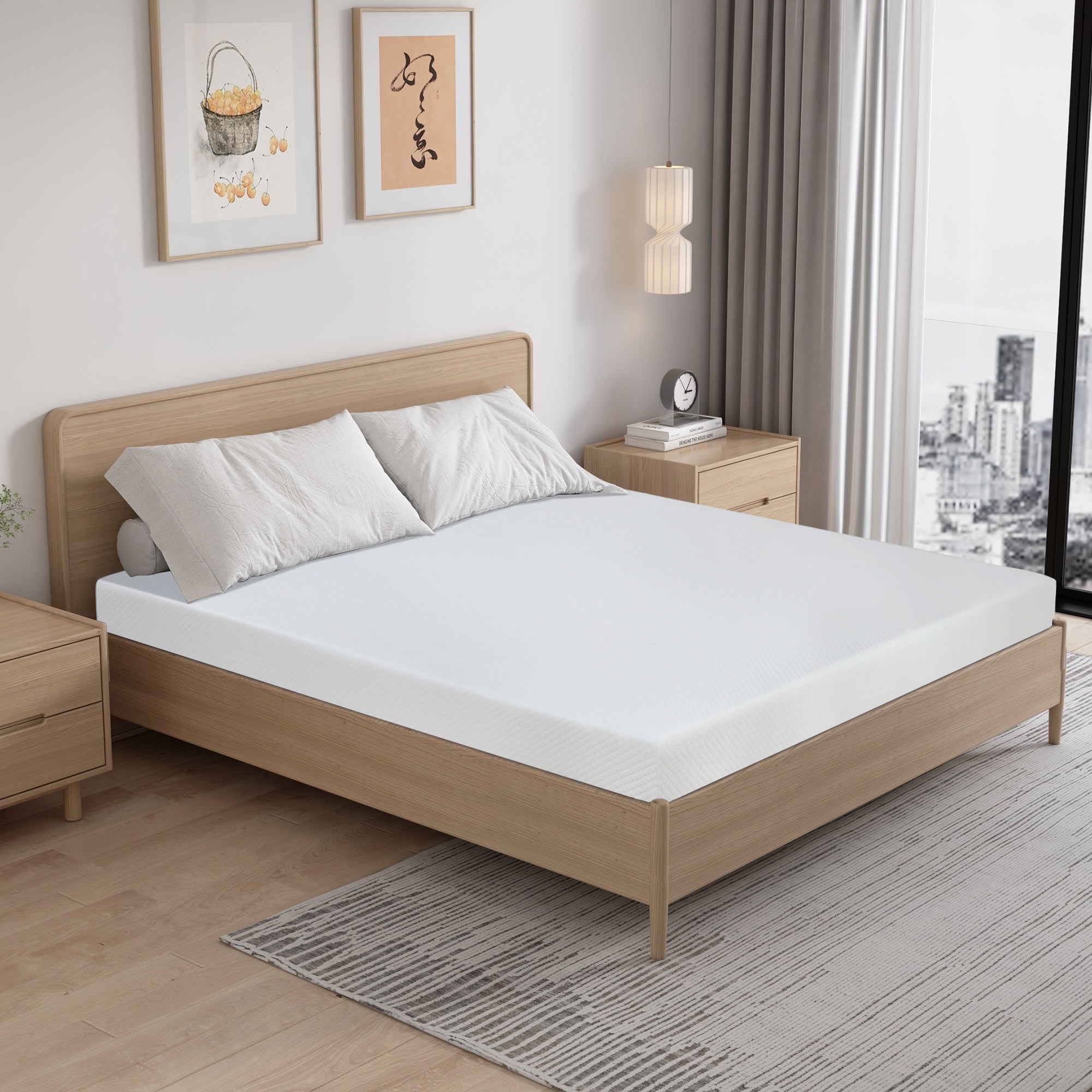 YRLLENSDAN 5 Inch California King Gel Memory Foam Mattress/CertiPUR-US ...