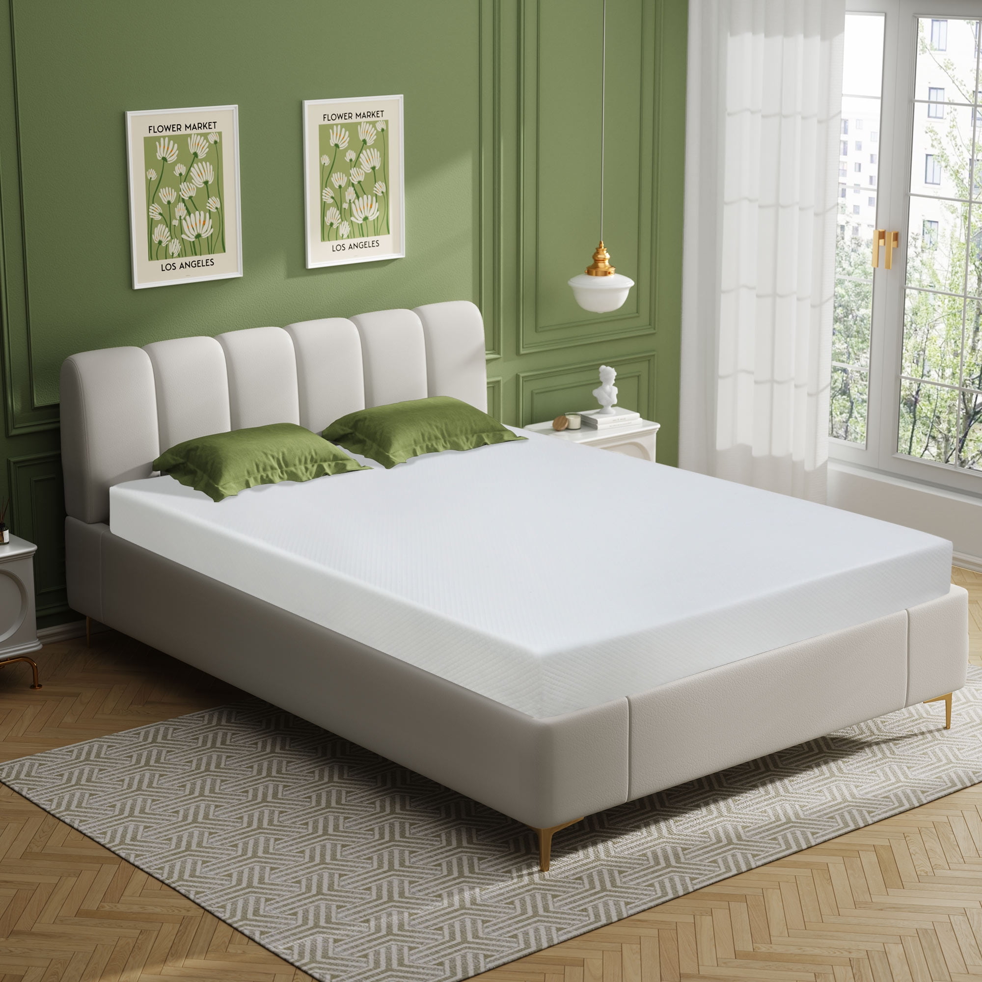 YRLLENSDAN 5 Inch Gel Memory Foam Mattress, Medium Firm, Cooling ...