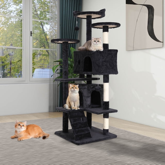 YRLLENSDAN 54 inch Tall Cat Trees and Towers for Small Medium Cats ...