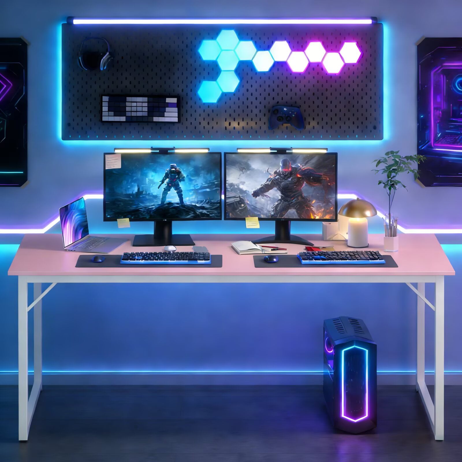 YRLLENSDAN,55 Inch,Gaming Desks,Living Room Table,Home Office Desks ...