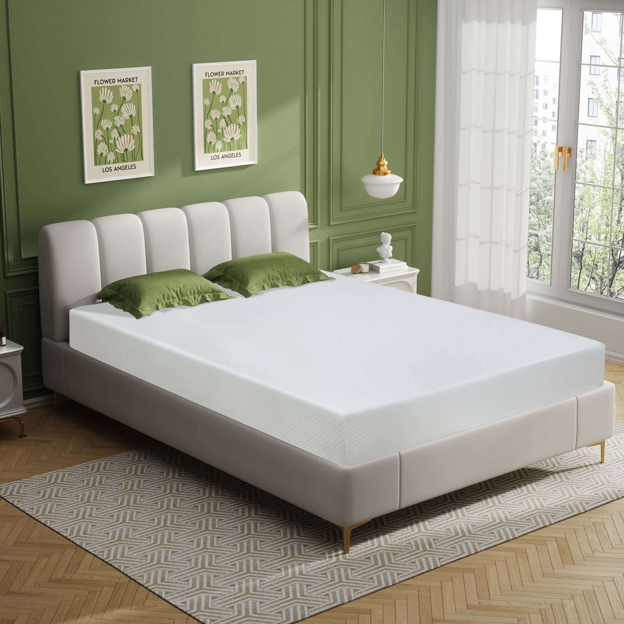 YRLLENSDAN 6 Inch King Size Gel Memory Foam Mattress, Comfortable ...