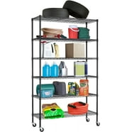 Slsy 5-Tier Adjustable Heavy Duty Steel Shelving Unit, 72"H x 36"W x 18 ...