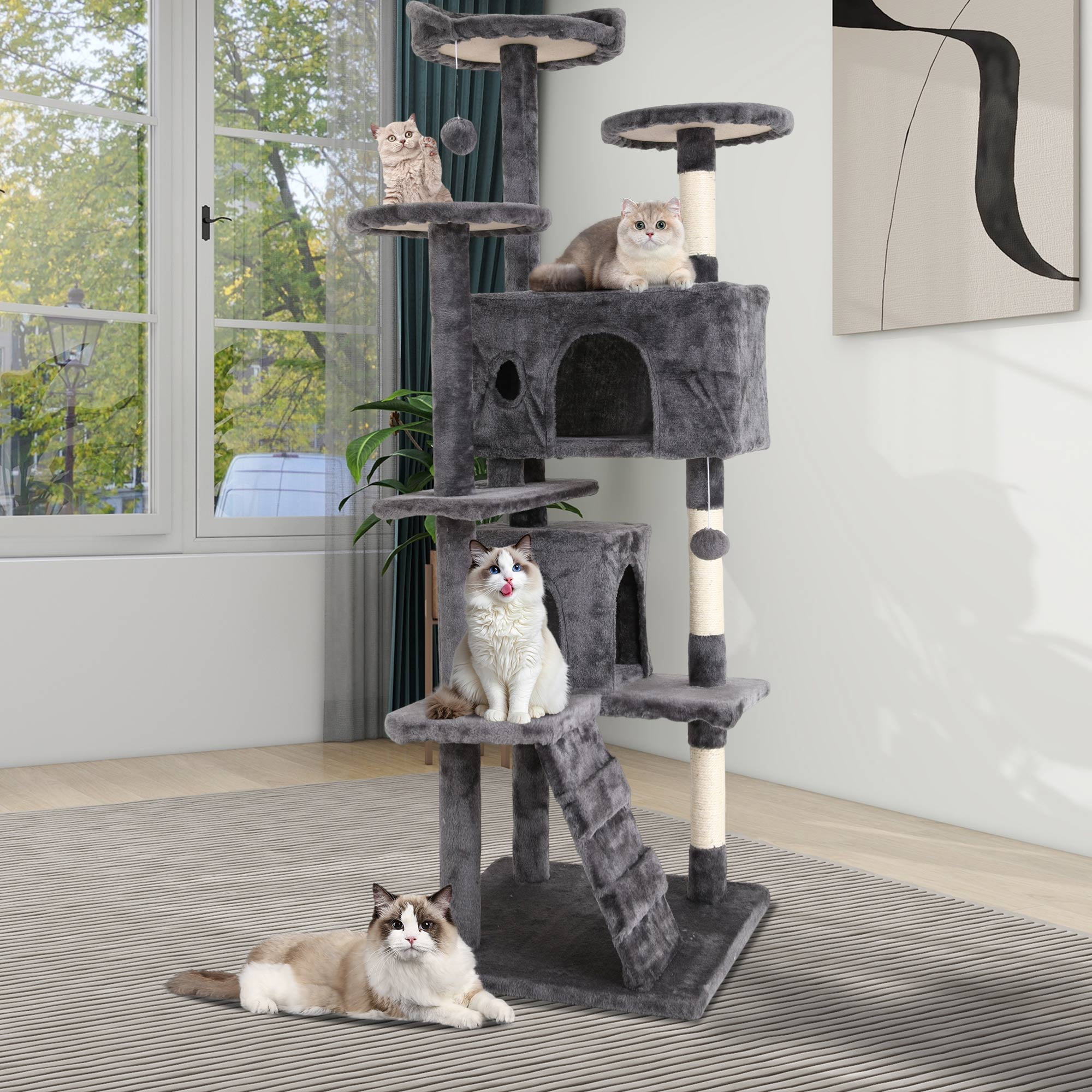 YRLLENSDAN 70in Cat Tree Tower for Indoor Cats,Multi-Level Cat ...