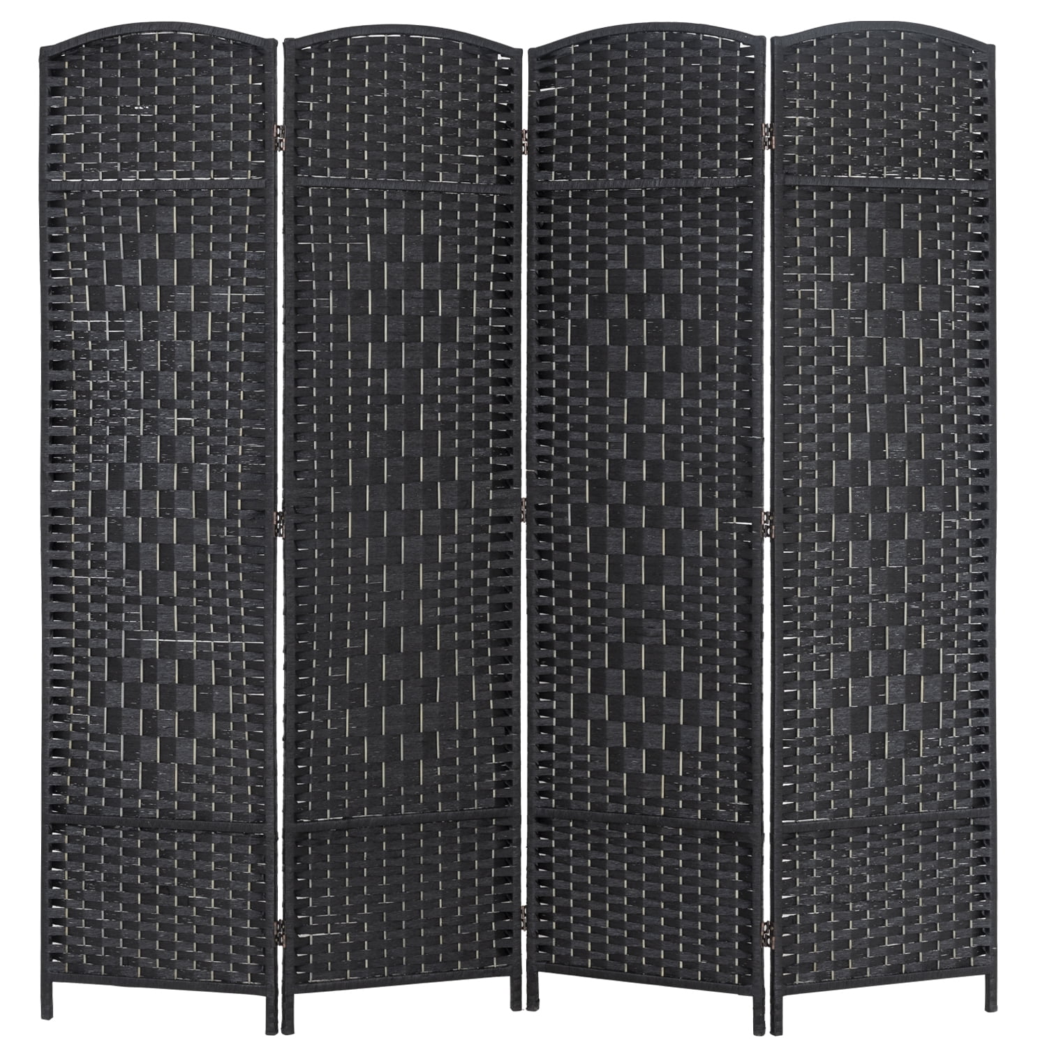 YRLLENSDAN 71in Wood Room Divider, 4 Panel Folding Privacy Screen ...