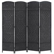 Jostyle 6ft Tall Extra Wide Room Divider, Diamond Double-Weave Stripe ...