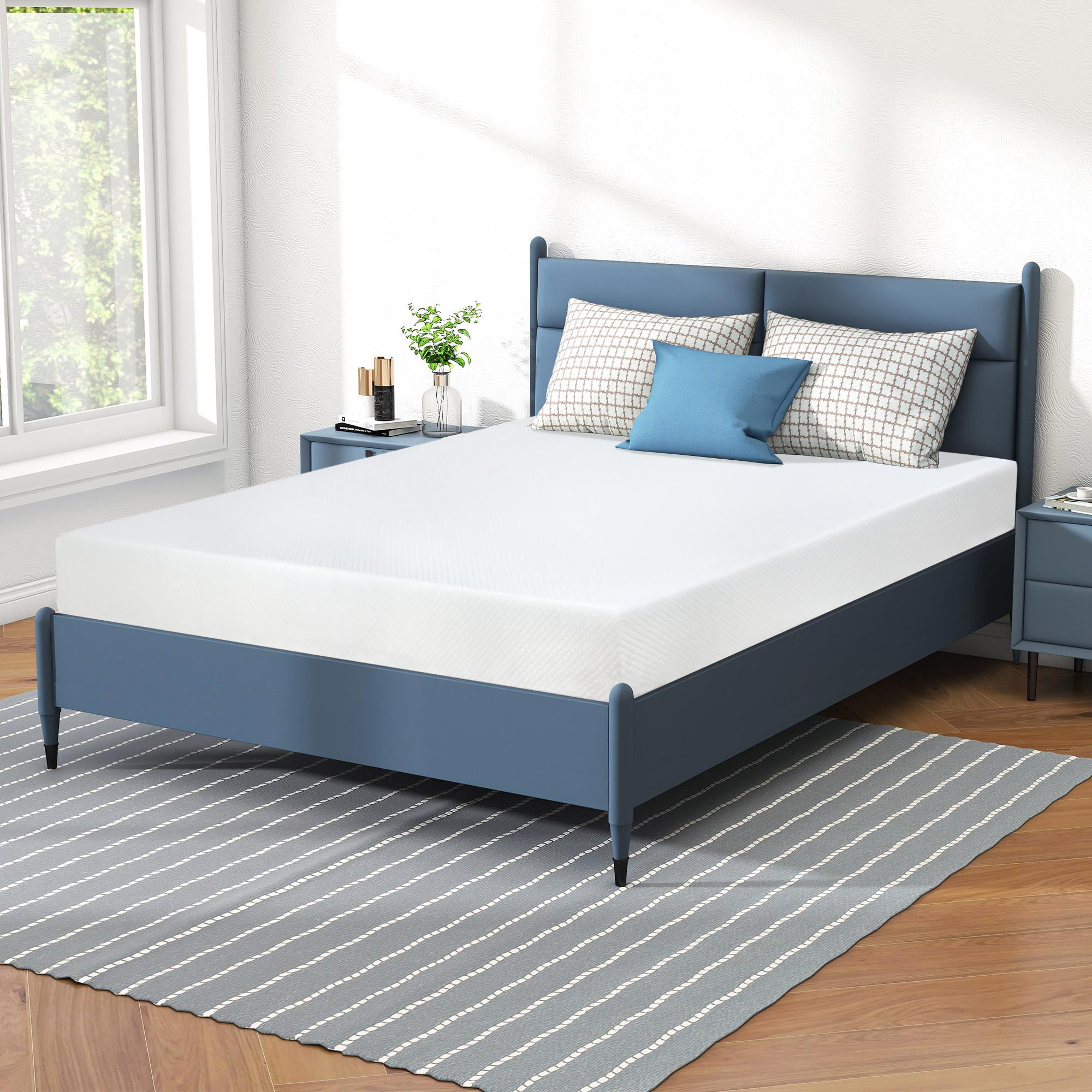 YRLLENSDAN 8 Inch Full Gel Memory Foam Firm Bed Mattress, CertiPUR-US ...