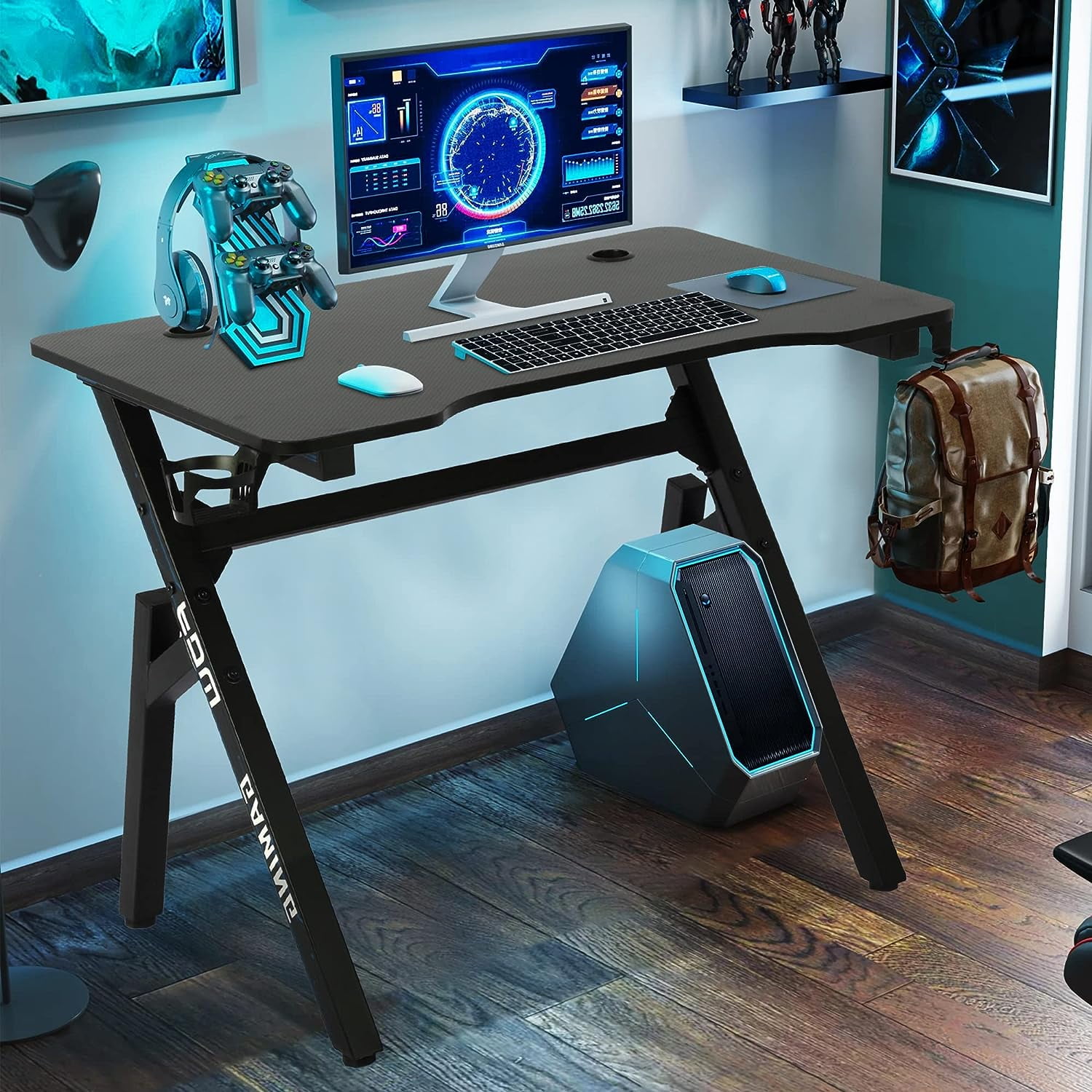 YRLLENSDAN Computer Desk,Gaming Desk 35" Student PC Desk Writing Desk ...