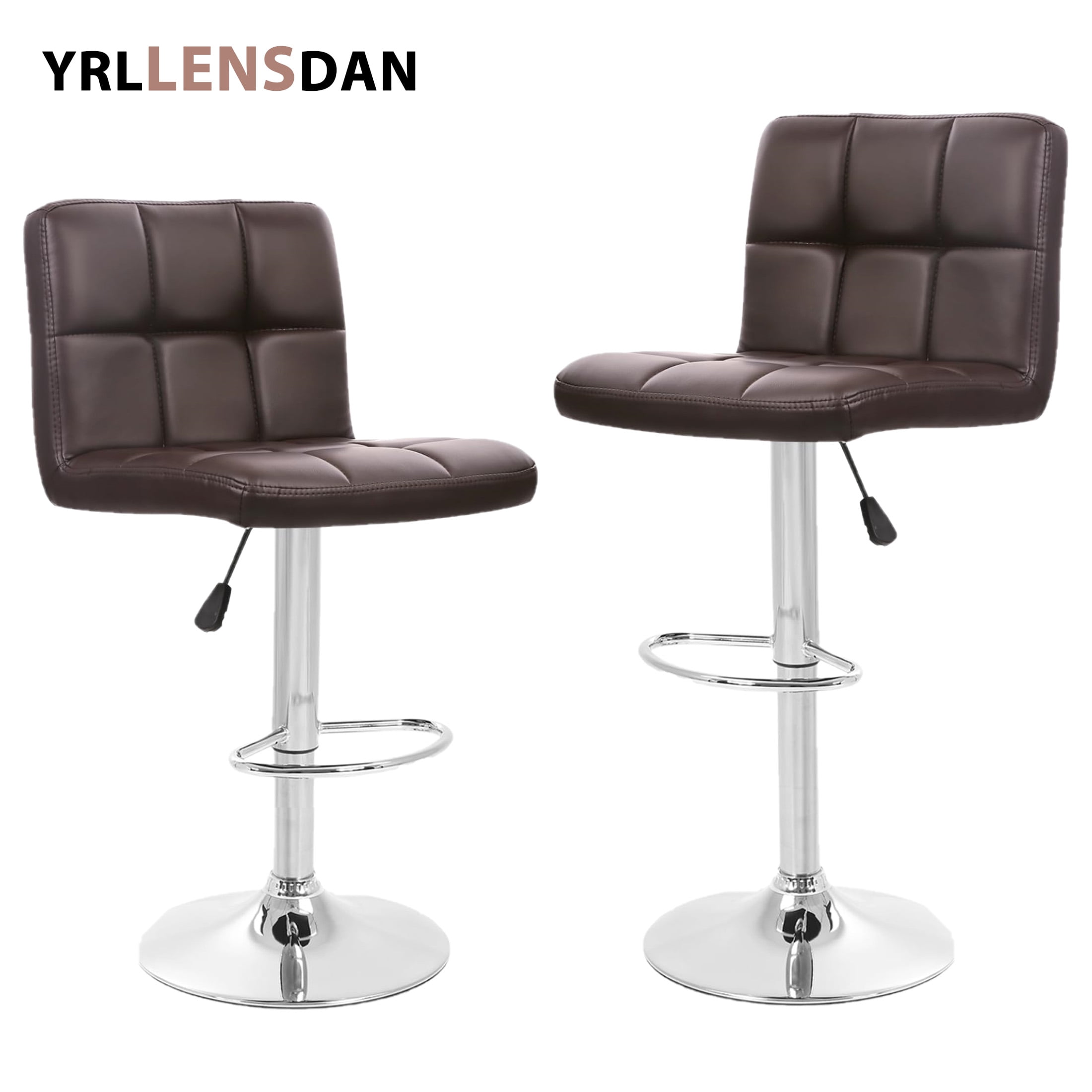YRLLENSDAN High Bar Chairs Tall Bar Chairs Set of 2 Adjustable Bar ...