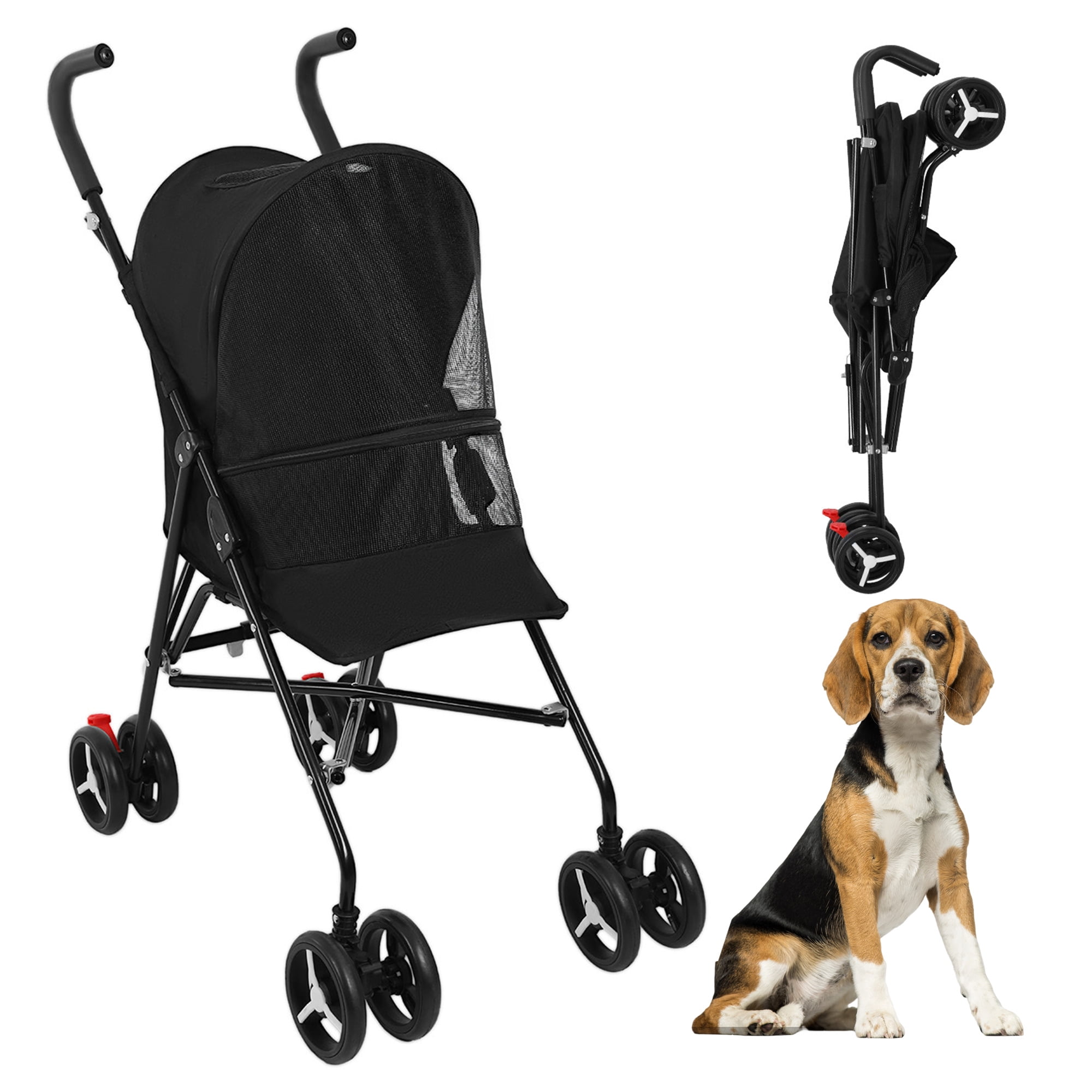 YRLLENSDAN Dog Strollers, Cat Stroller Pet Strollers with Handlebars ...