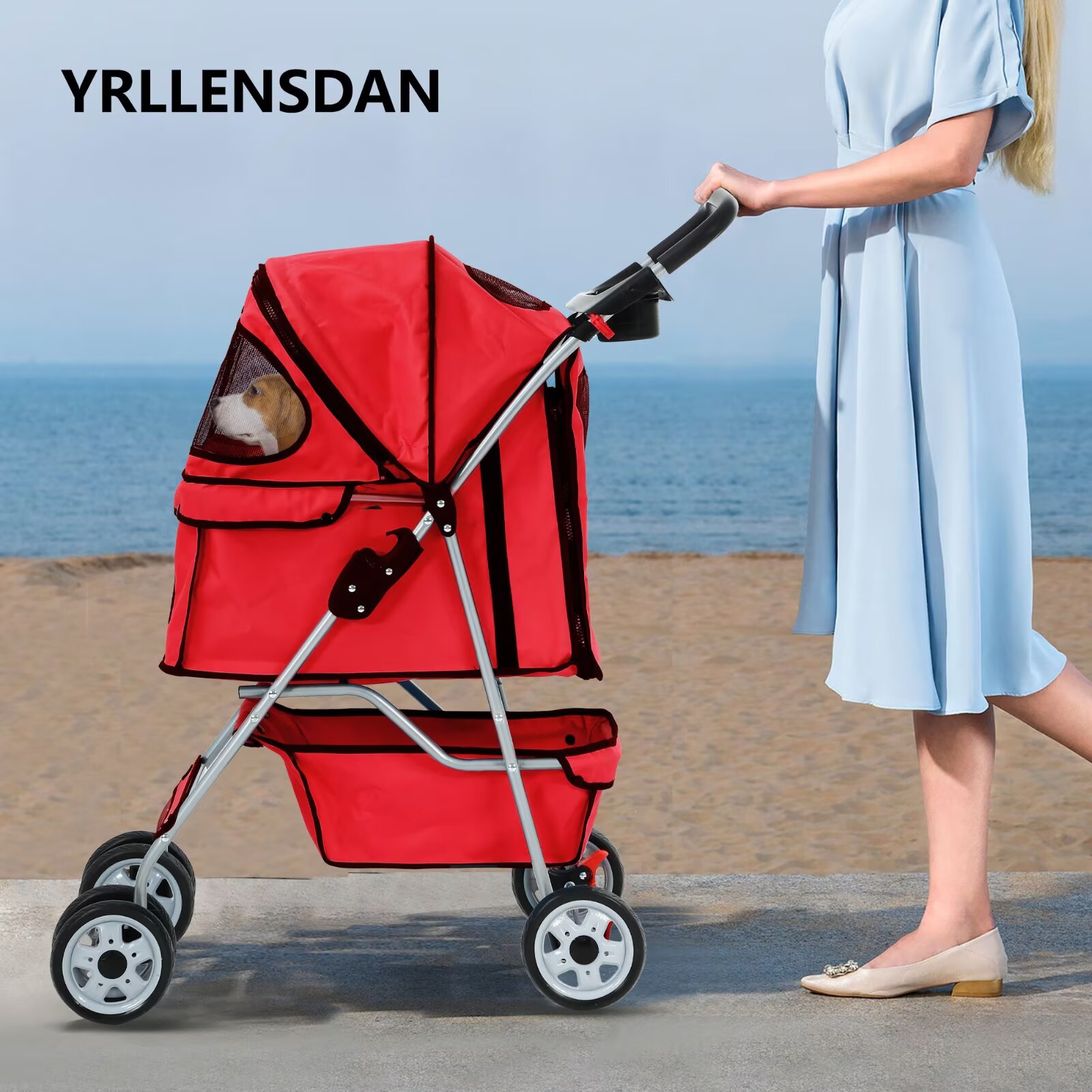 YRLLENSDAN,Dog Strollers For Medium Dogs,Cat Strollers For 2 Cats,Dog ...