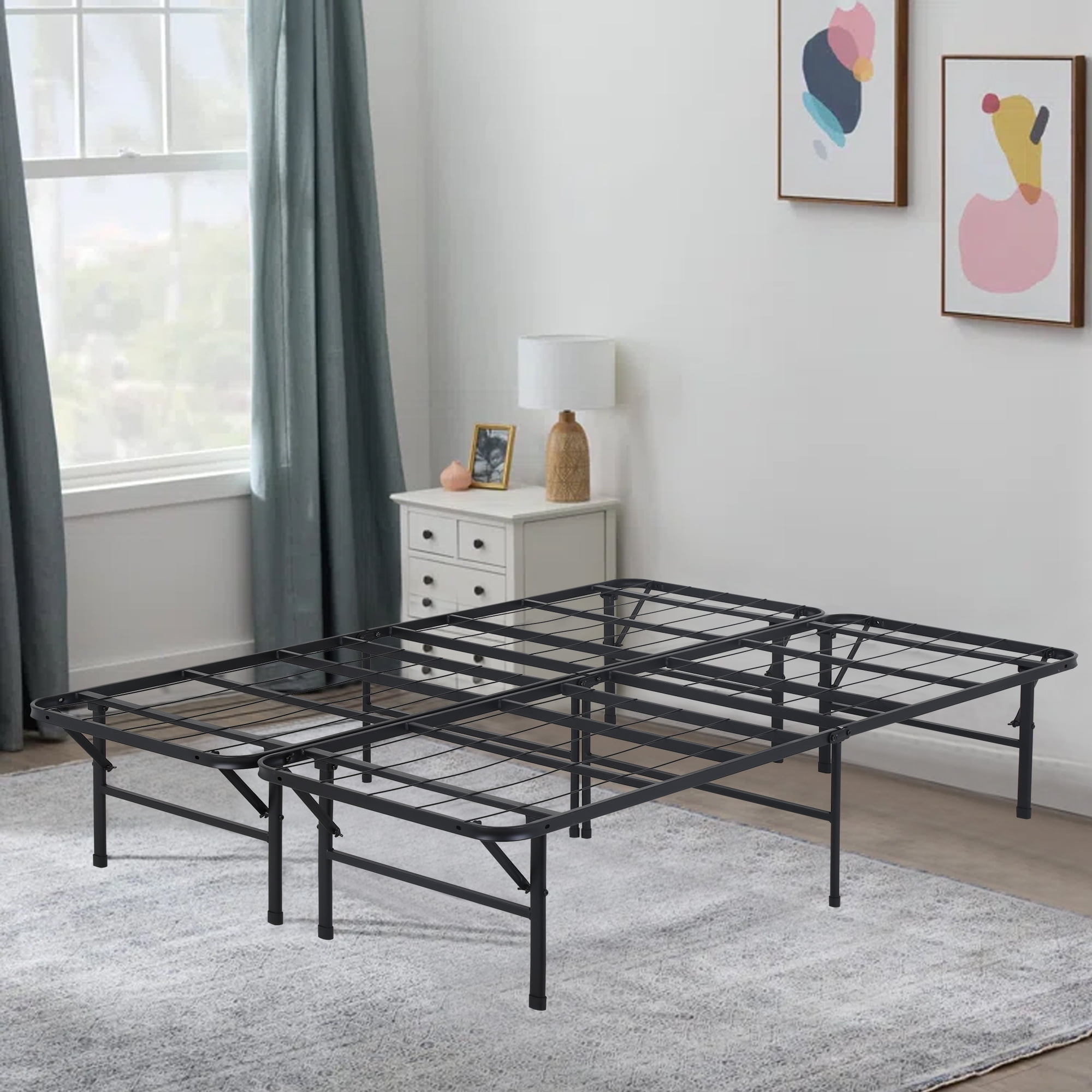 YRLLENSDAN Foldable Bed Frame Full Size Bed Frames Platform Bed Frame ...