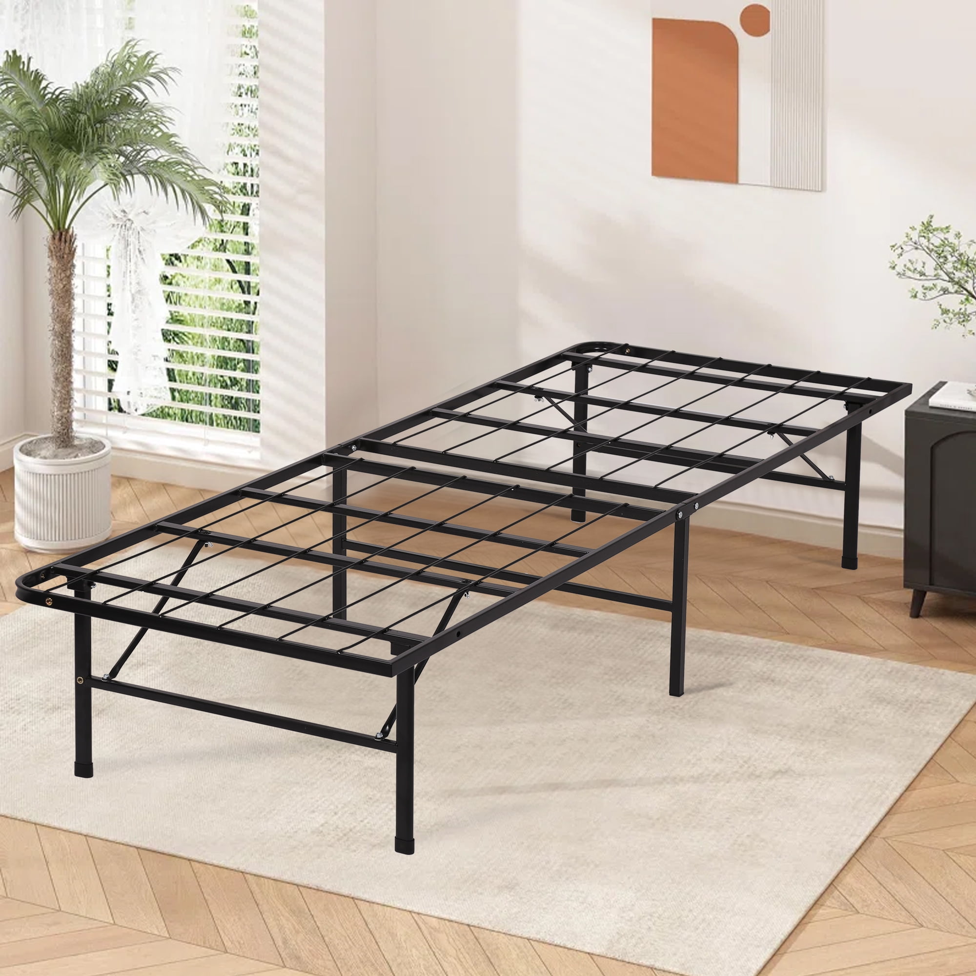 YRLLENSDAN Foldable Bed Frame Twin Bed Frames Twin Platform Bed Frame ...