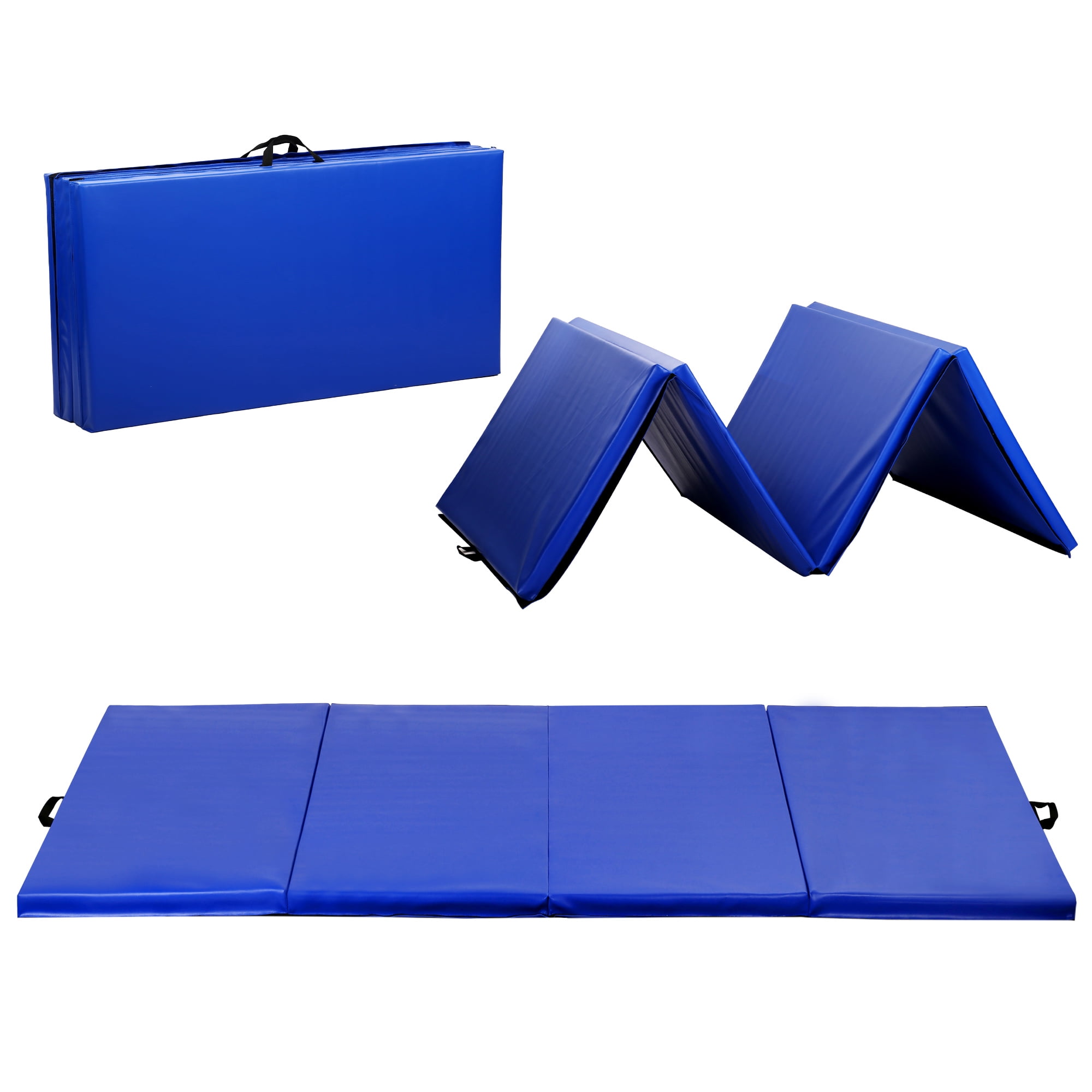 YRLLENSDAN Folding Gymnastics Mat 4x8x2 for Home, High Density Anti ...