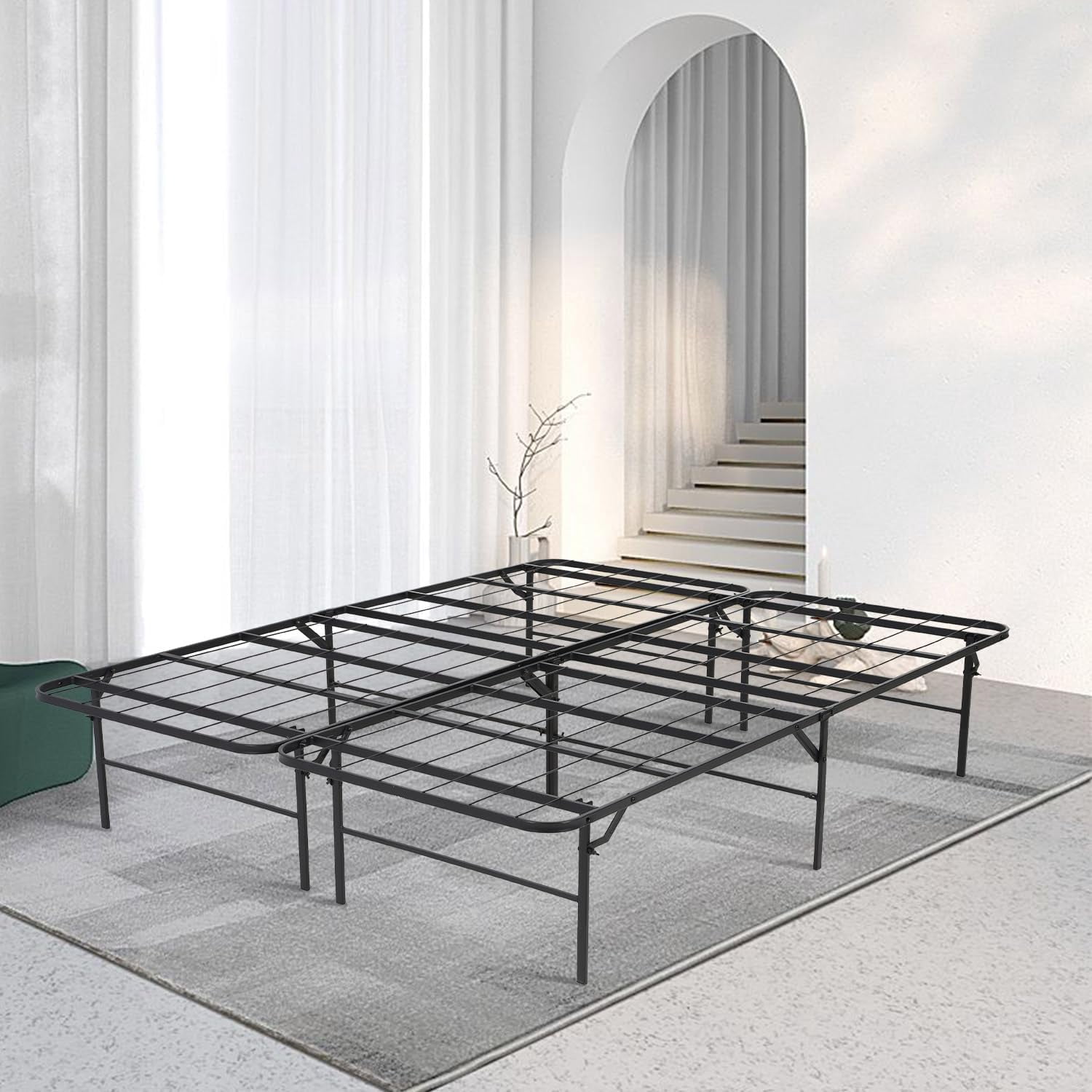 YRLLENSDAN Full Size Bed Frames, Metal Bed Frame Full Platform Bed ...