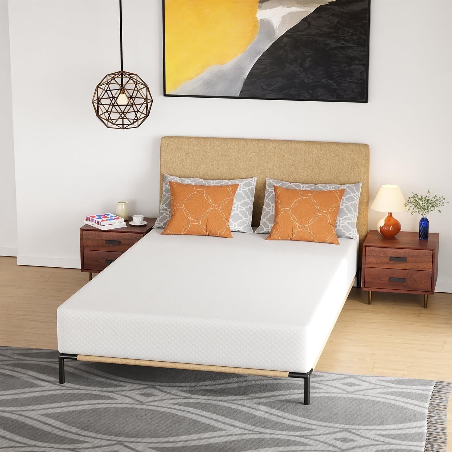 YRLLENSDAN Full Size Mattress 10 Inch Full Bed Mattress Fiberglass Free ...