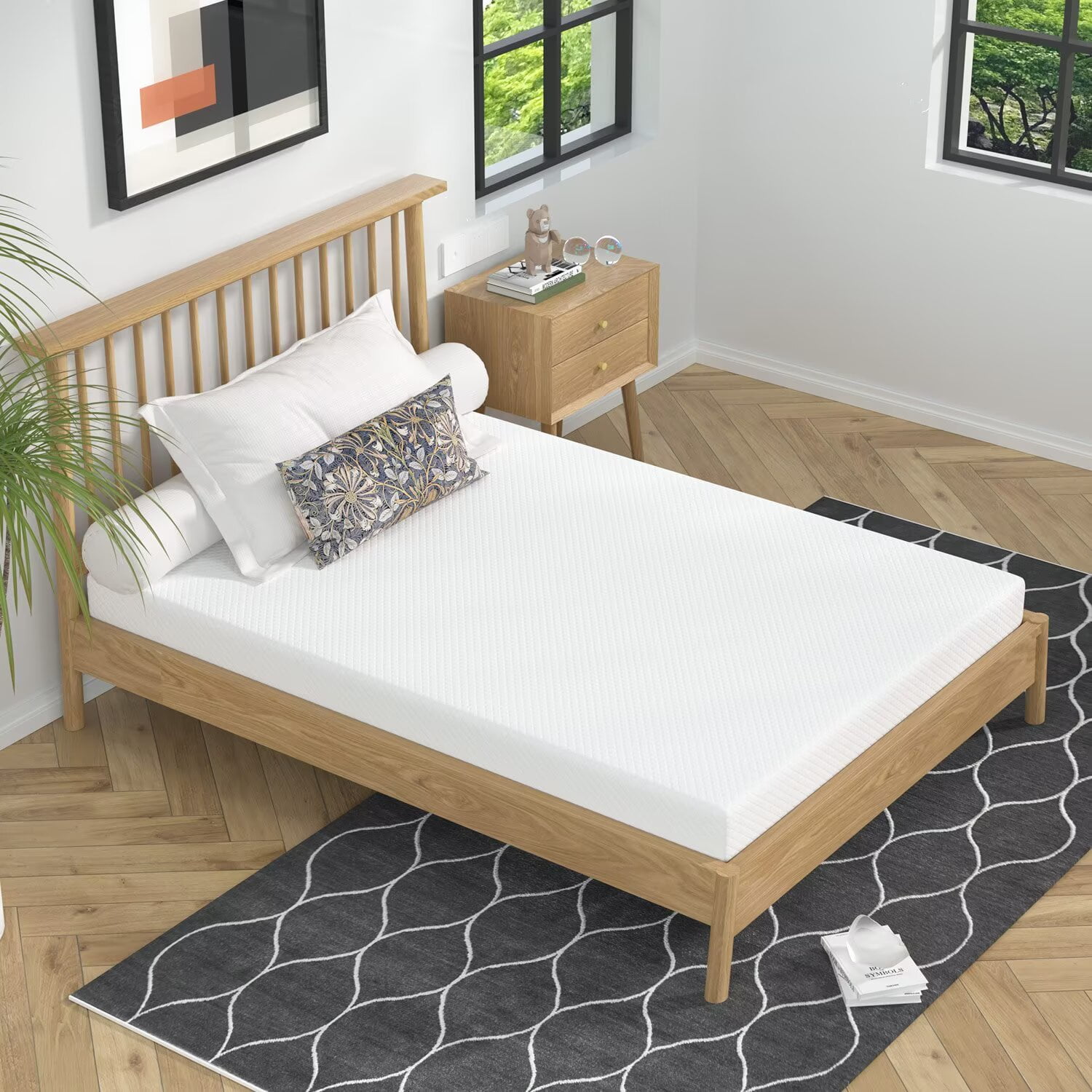 YRLLENSDAN Full Size Mattress 6 Inch Full Bed Mattress Fiberglass Free ...