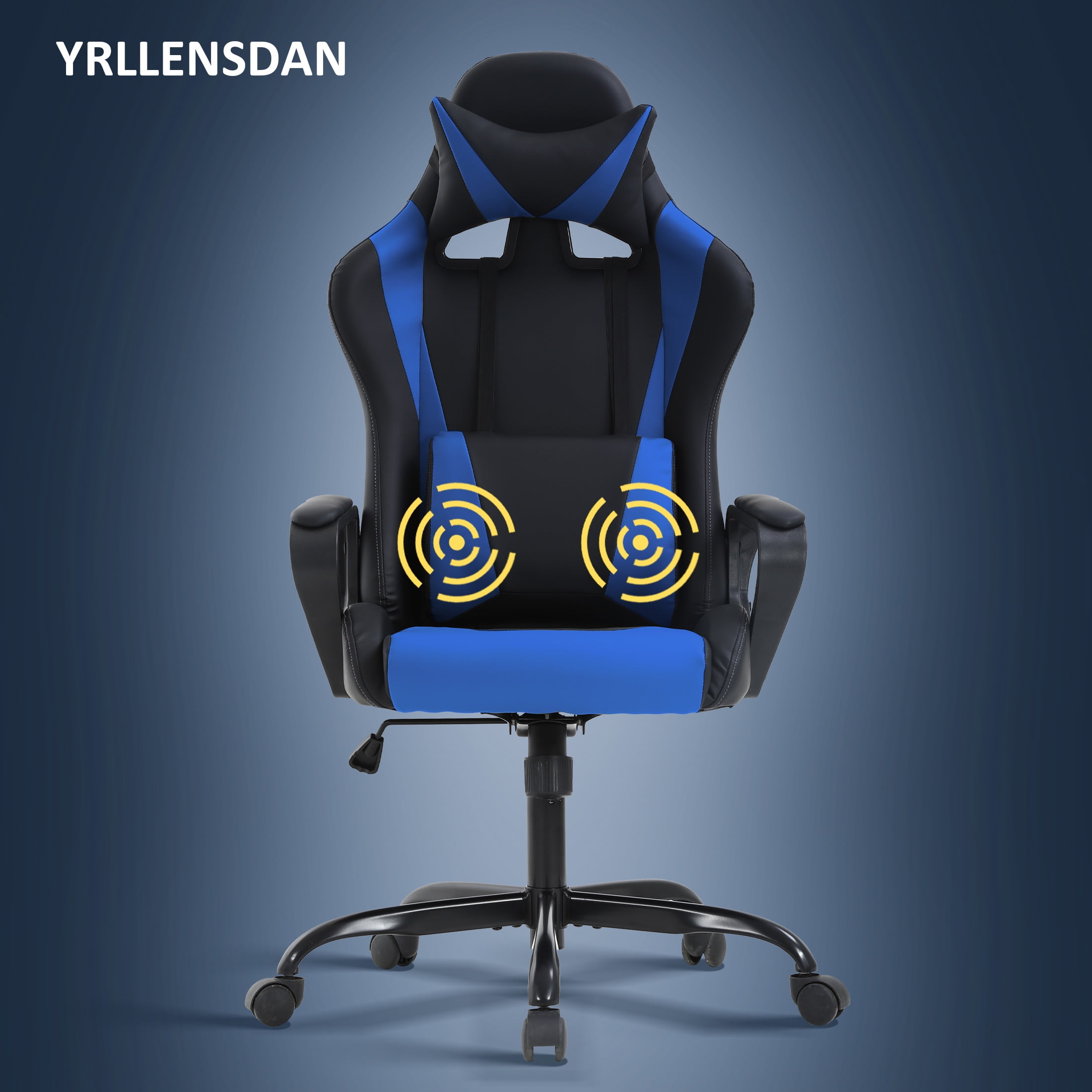 YRLLENSDAN Gaming Chair for Adults PC Gaming Chair with Vibrating ...