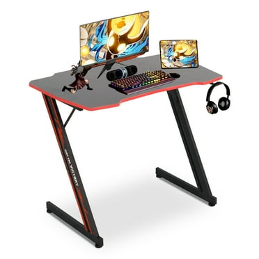 SSB Ergonomic Gaming Desk 55 Inch, T Shaped Office PC Computer Desk ...