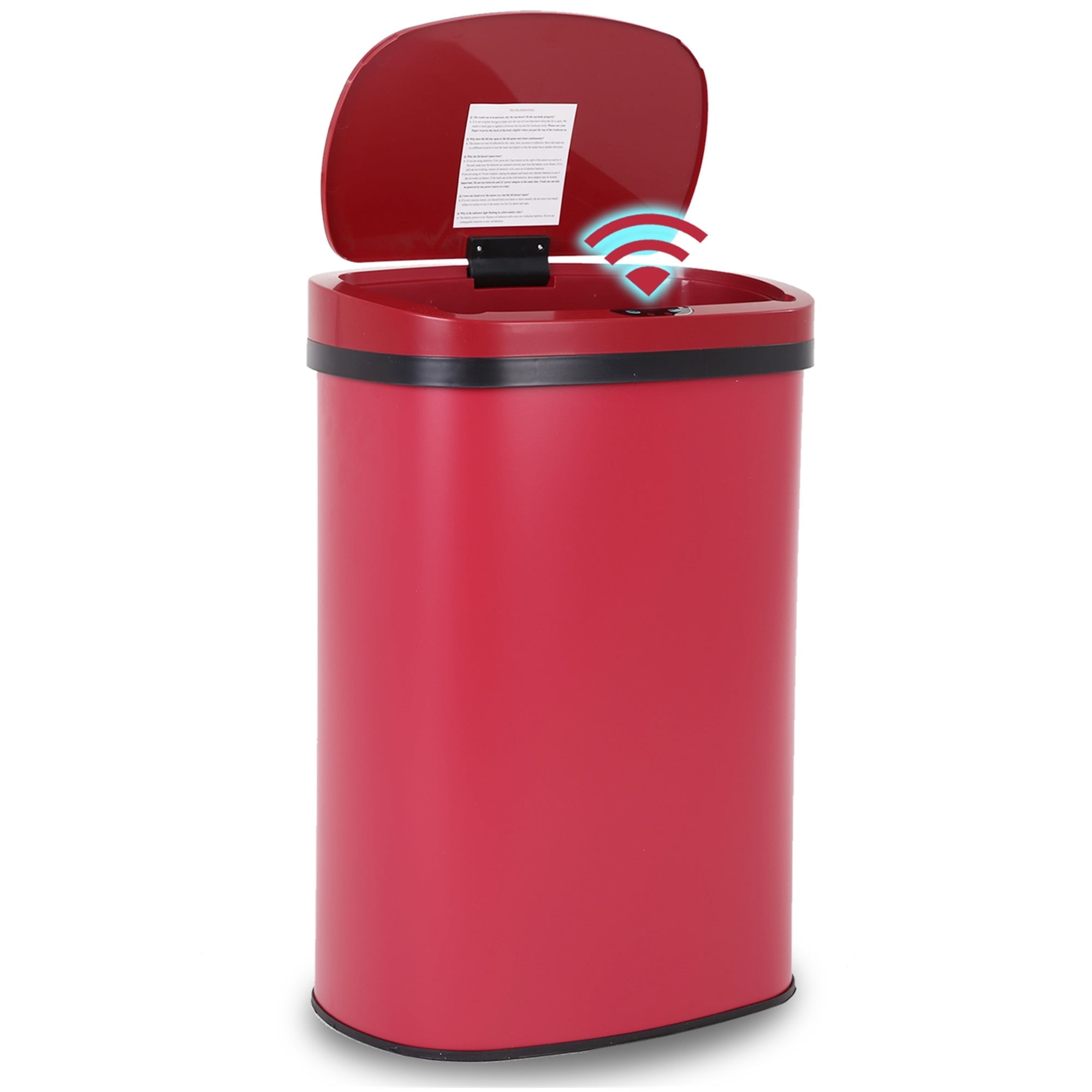 YRLLENSDAN 13 Gallon Garbage Can, Automatic, High-Capacity, Stainless ...