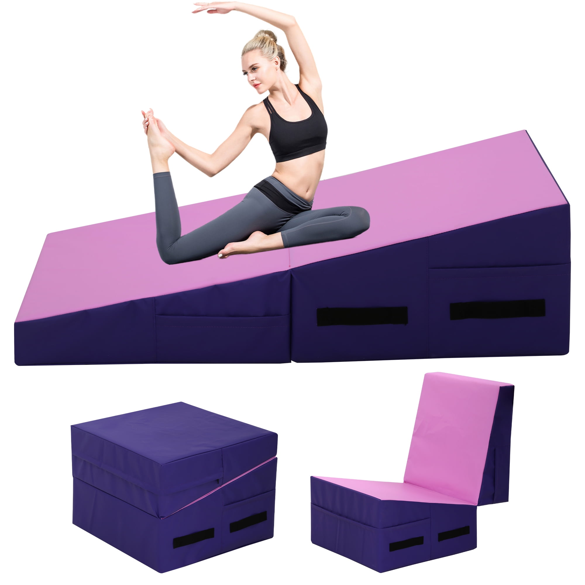 YRLLENSDAN Gymnastic Mats, Tumbling Wedge Mat Cheese Mat Gymnastics ...