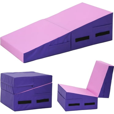 Costway Folding Incline Mat Slope Cheese Gymnastics Gym Aerobics Wedge ...