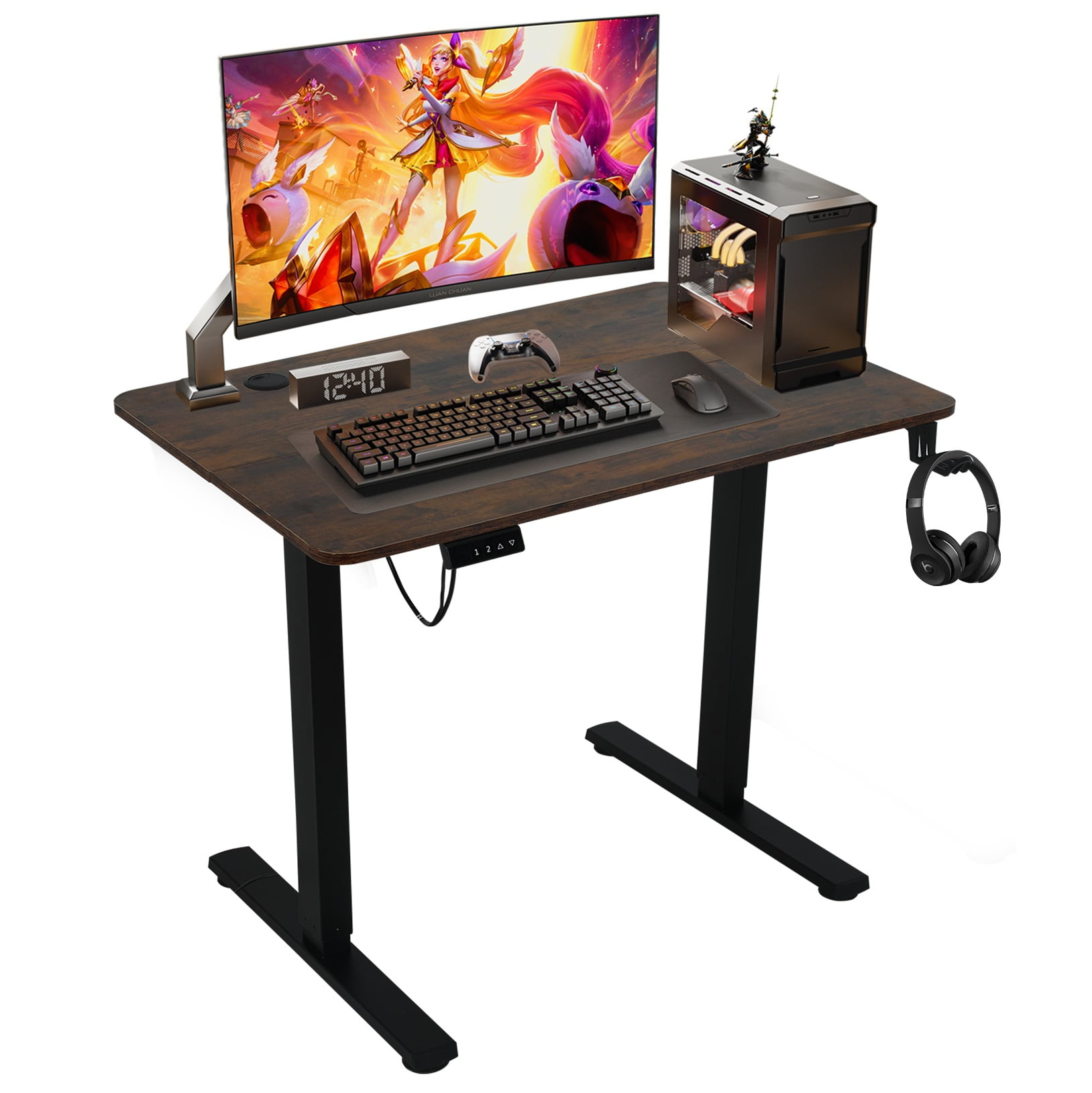 YRLLENSDAN Height Adjustable Standing Desk 40x24 Inch, Electric Stand ...