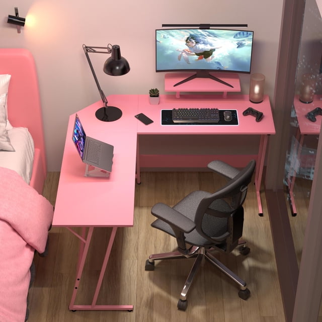 YRLLENSDAN L Shape Gaming Desk Table, 50 Inch Corner PC Gaming Desk ...
