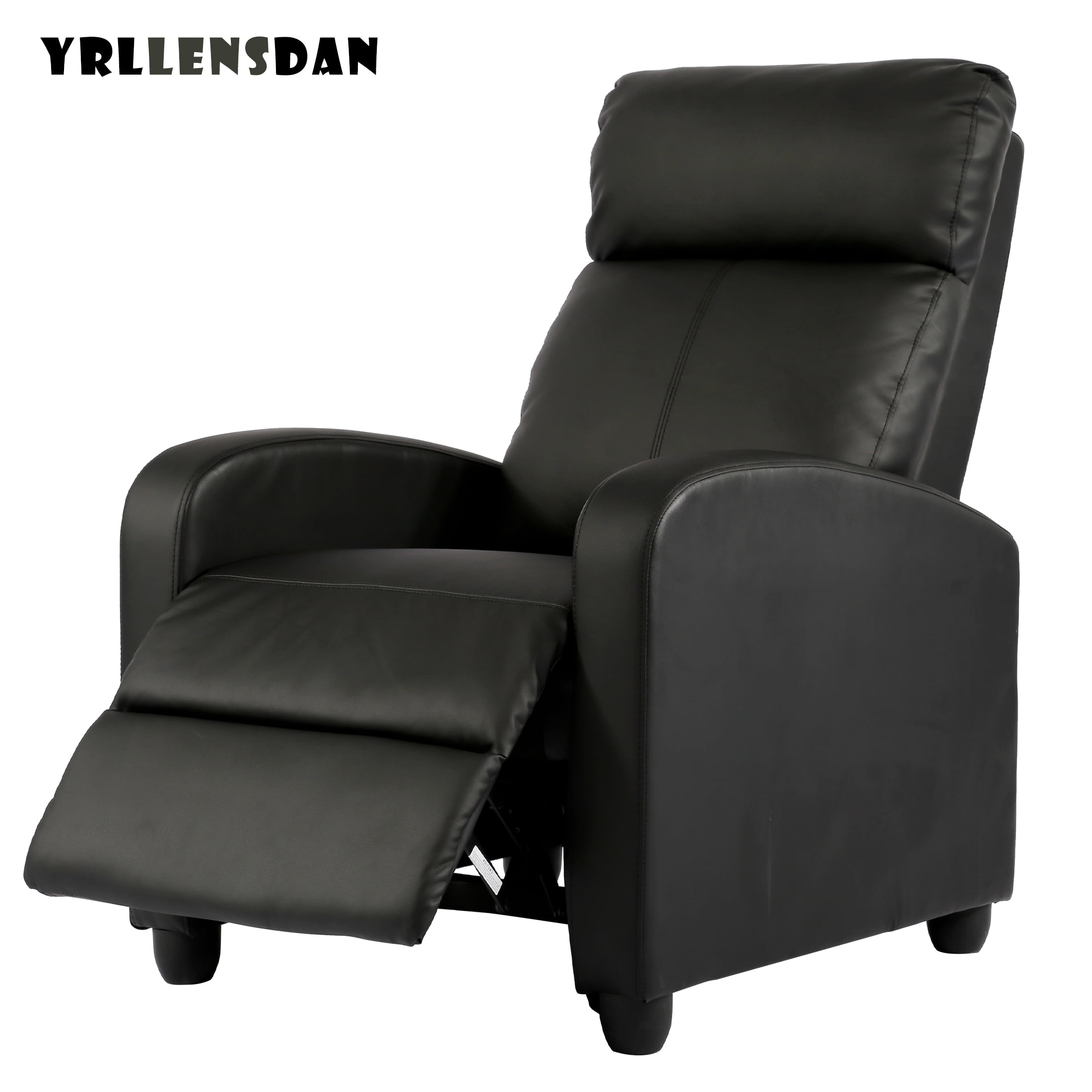 YRLLENSDAN Leather Recliner Chairs for Adults, Manual Push Back ...