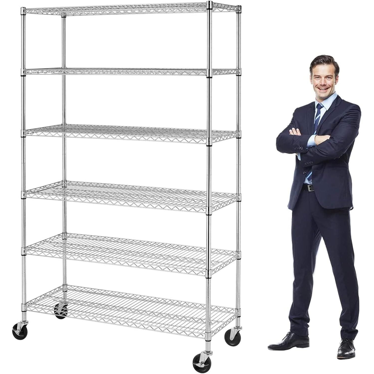 YRLLENSDAN Metal Shelves Metro Shelving NSF Wire Shelving Rack 6000Lbs ...