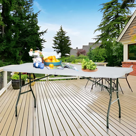 YRLLENSDAN 6' Folding Table, Indoor & Outdoor Use, Portable with Handle ...