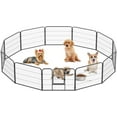 YRLLENSDAN Puppy Playpen Indoor 24"H 12 Panels Portable Dog Playpens ...