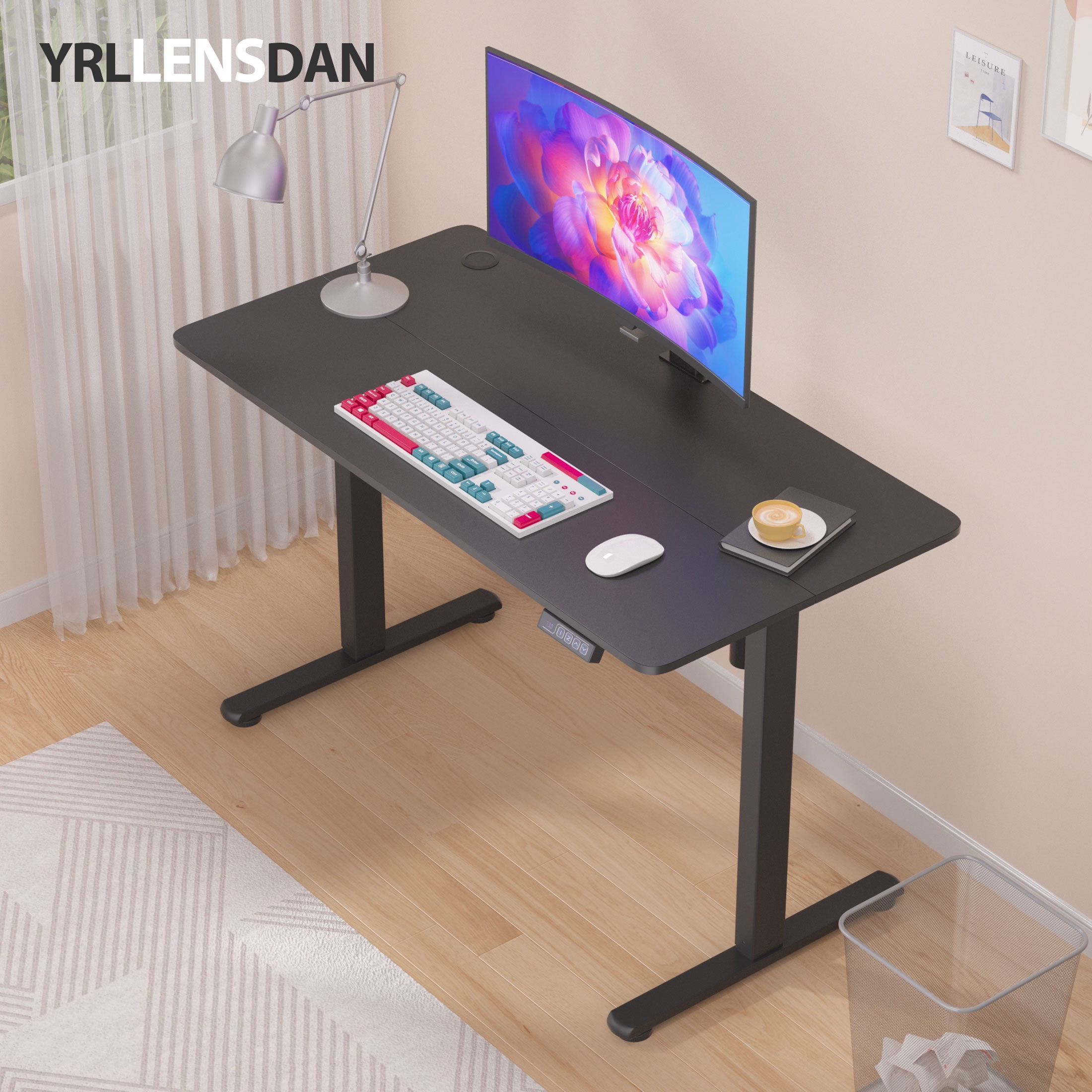 YRLLENSDAN Rising Work Desk for Home Office, Electric Standing Desk ...