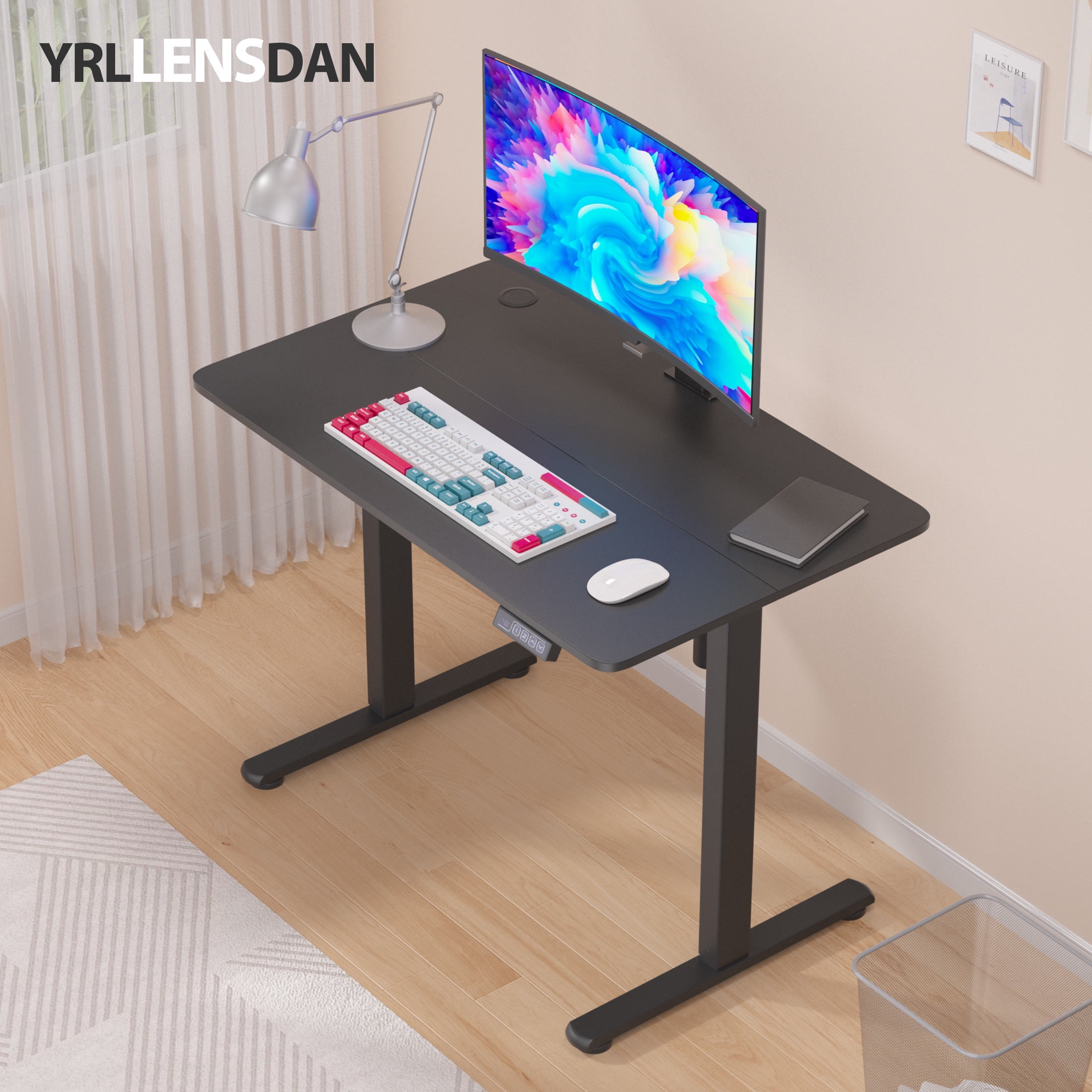 YRLLENSDAN Rising Work Desk for Home Office, Electric Standing Desk ...