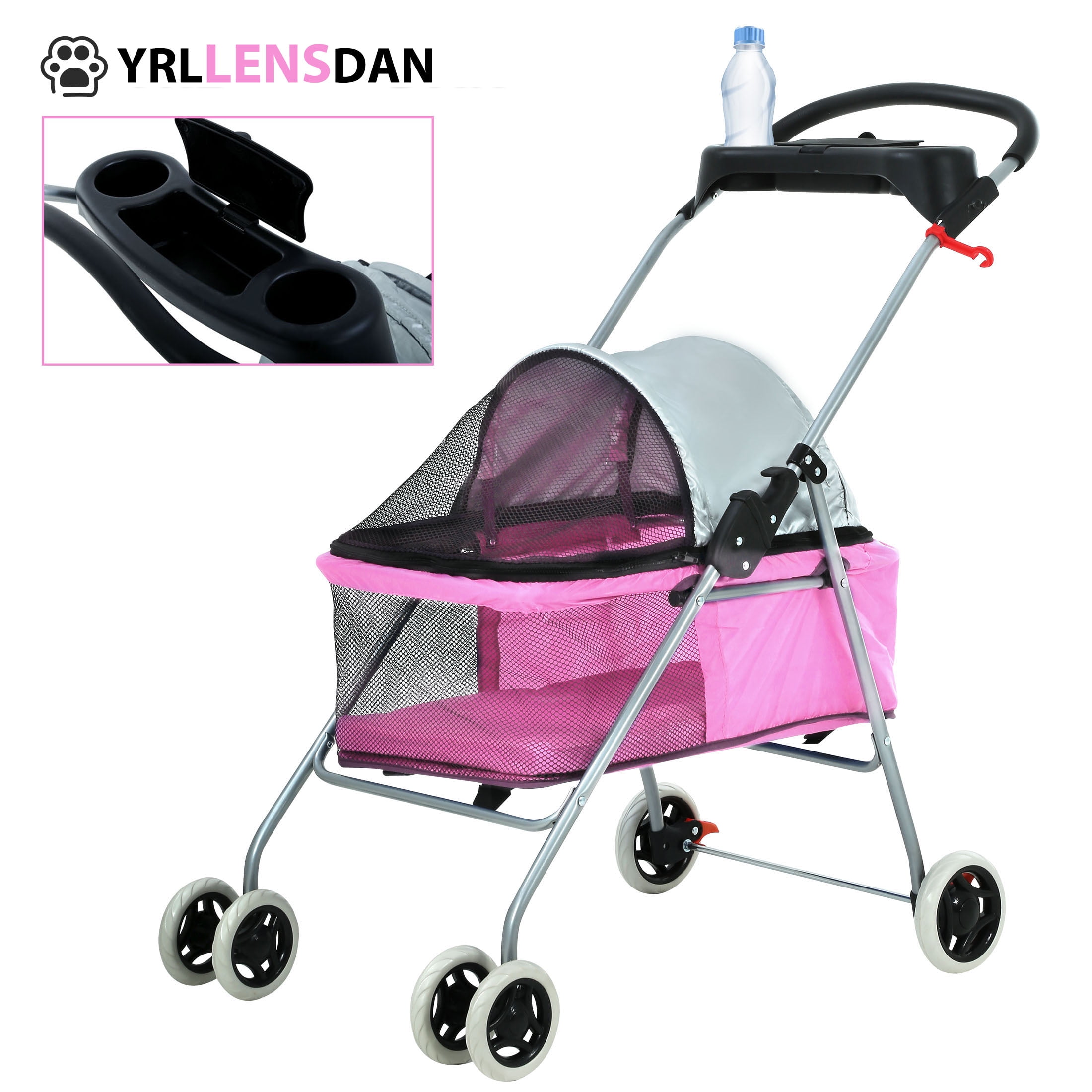 YRLLENSDAN Sun-Proof Pet Stroller for Small Dog 10 lbs Dog Stroller for ...